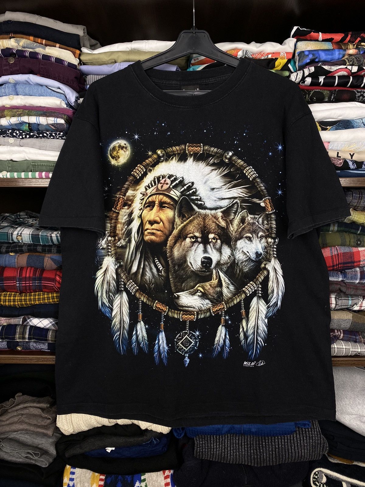 Streetwear × Vintage Vintage Wild Wolf T-Shirt | Grailed
