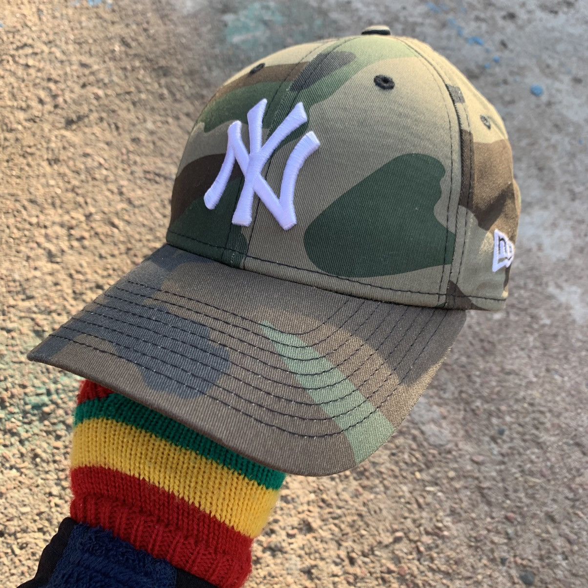 New Era NY New York Yankees New Era Camo Hat 2000s Cap | Grailed