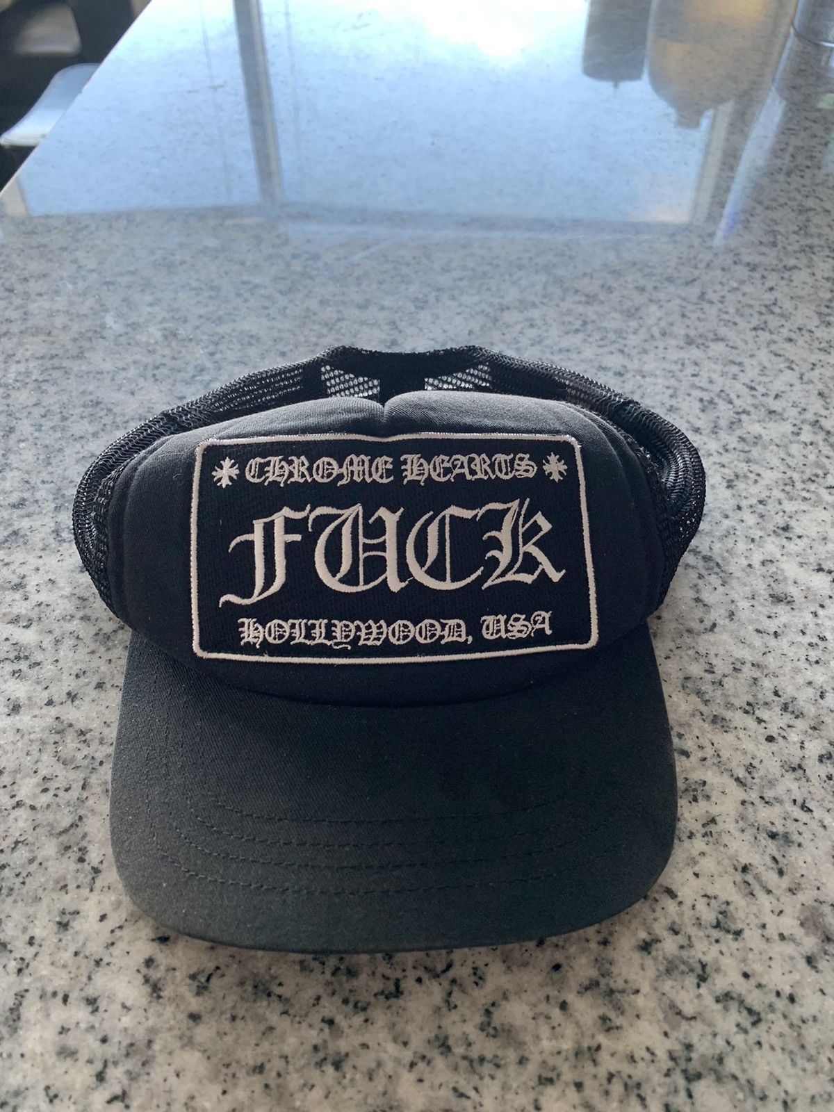 Chrome Hearts Chrome Hearts Fuck Trucker Hat | Grailed