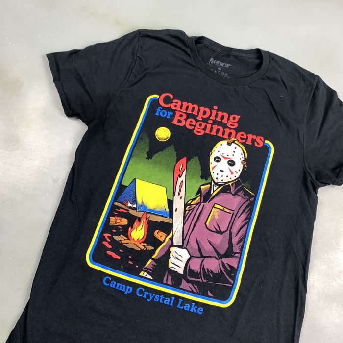 Vintage Jason X Camping For Beginners Camp Crystal Lake T Shirt Grailed