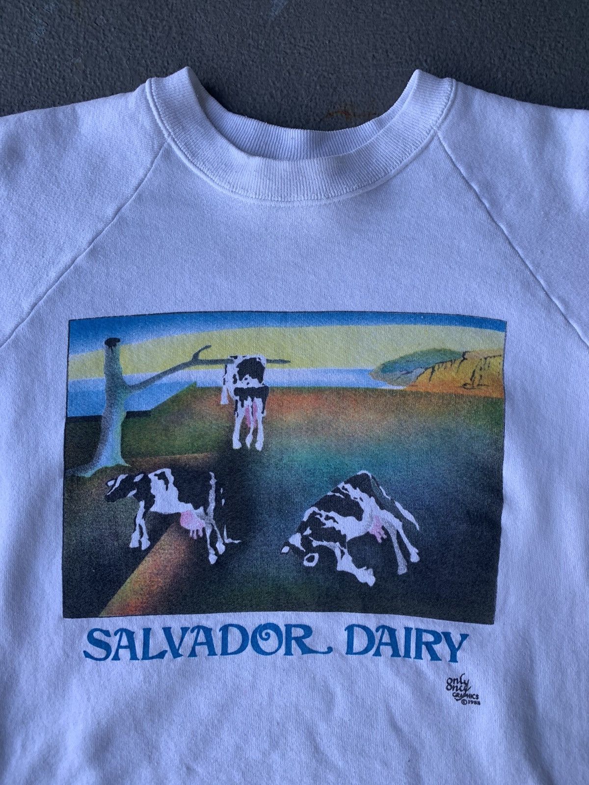 Vintage Vintage Salvador Dali Parody 1988 Crewneck | Grailed