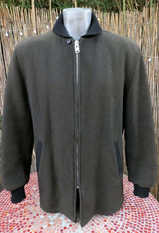 Vintage 50's Vintage LAKELAND CLICKER Wool Car Club Coat Jacket 40 ...