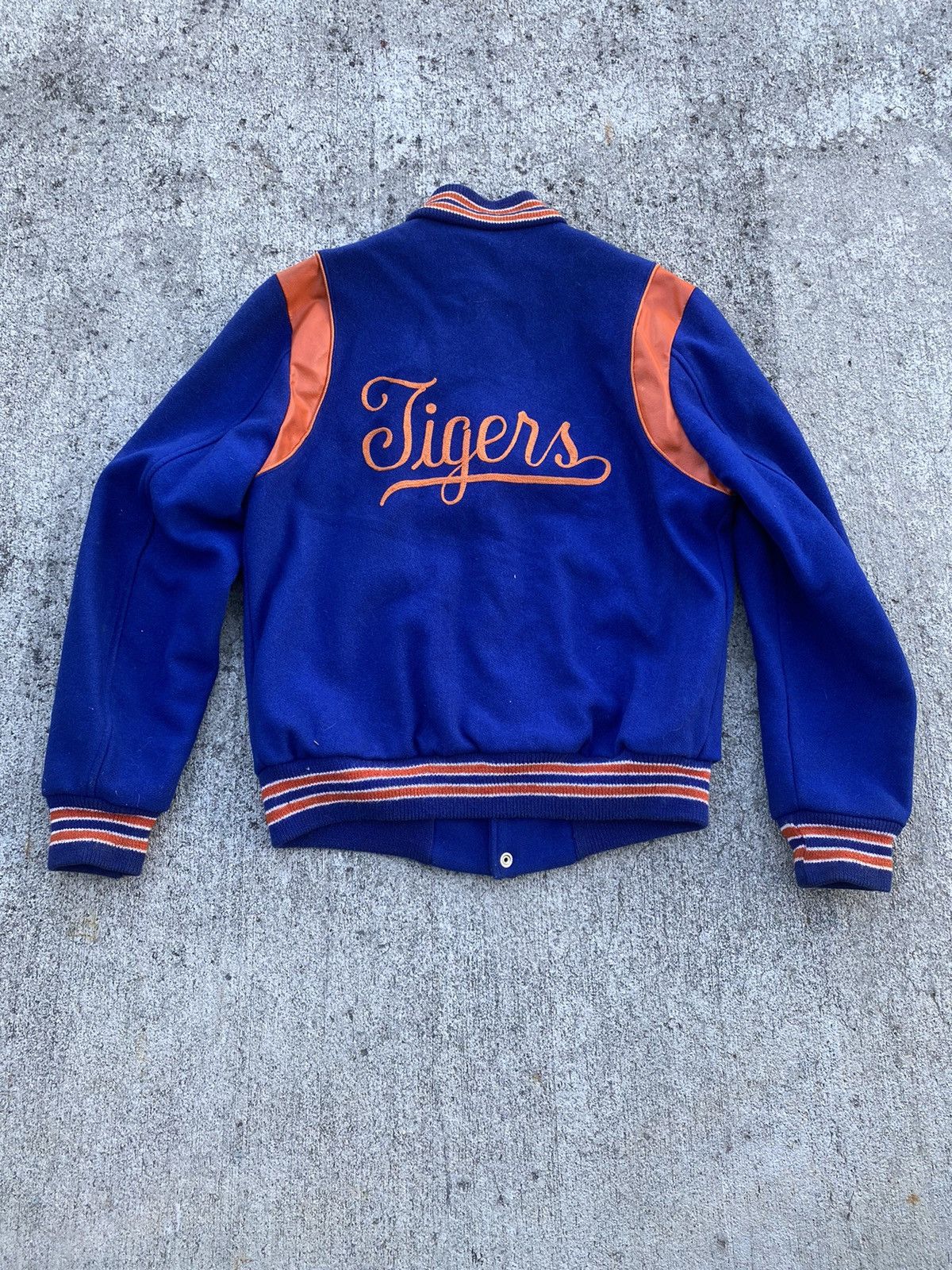 Streetwear × Vintage Vintage 70’s Tigers Letterman Collegiate Varsity ...