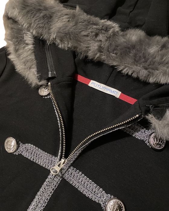 Japanese Brand Putumayo ShinganCrimsonz spiked napoleon Crow hoodie ...