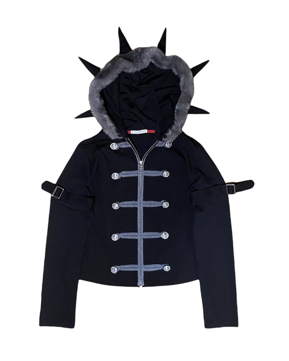 Japanese Brand Putumayo ShinganCrimsonz spiked napoleon Crow hoodie ...