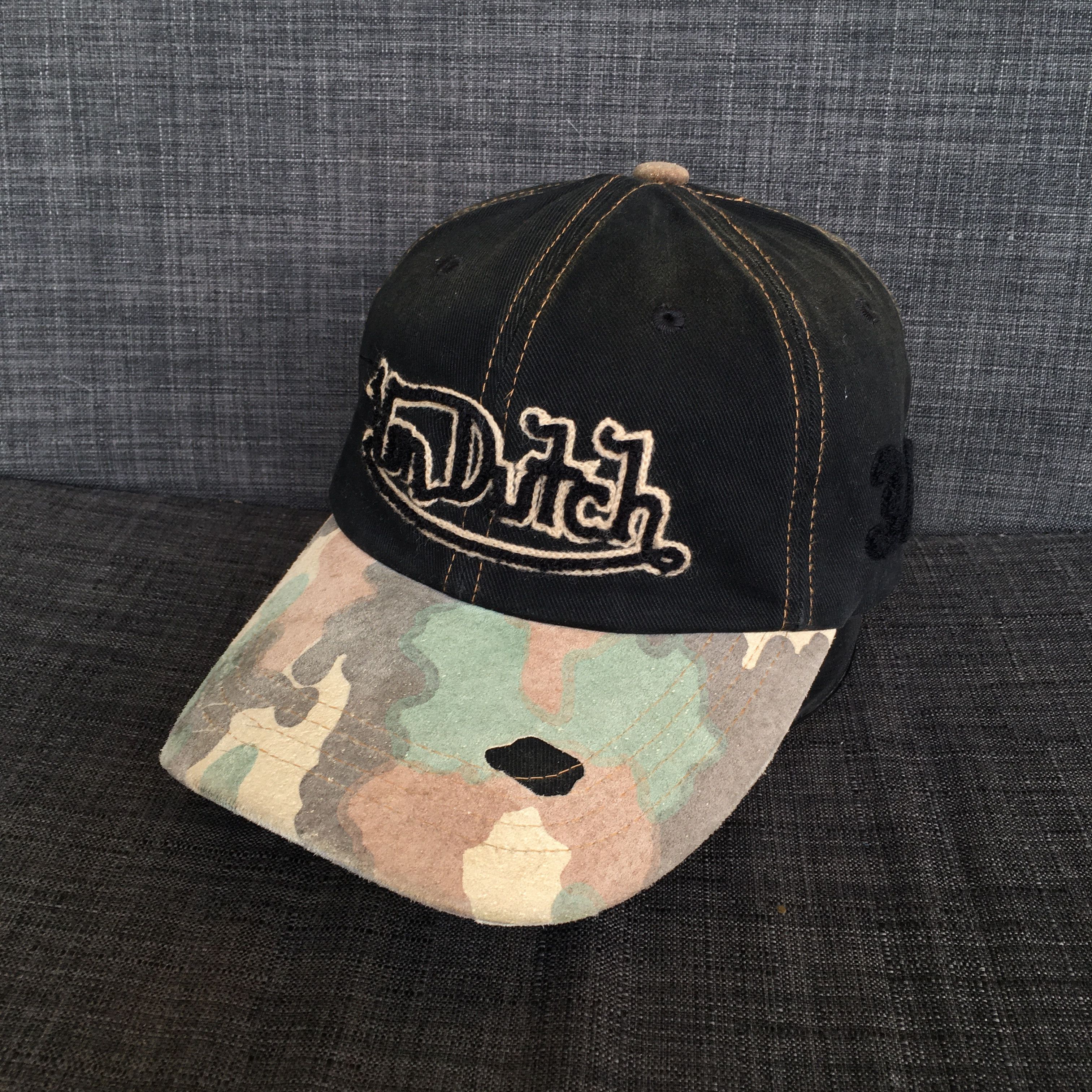 Vintage VON DUTCH Camouflage Design Cap | Grailed