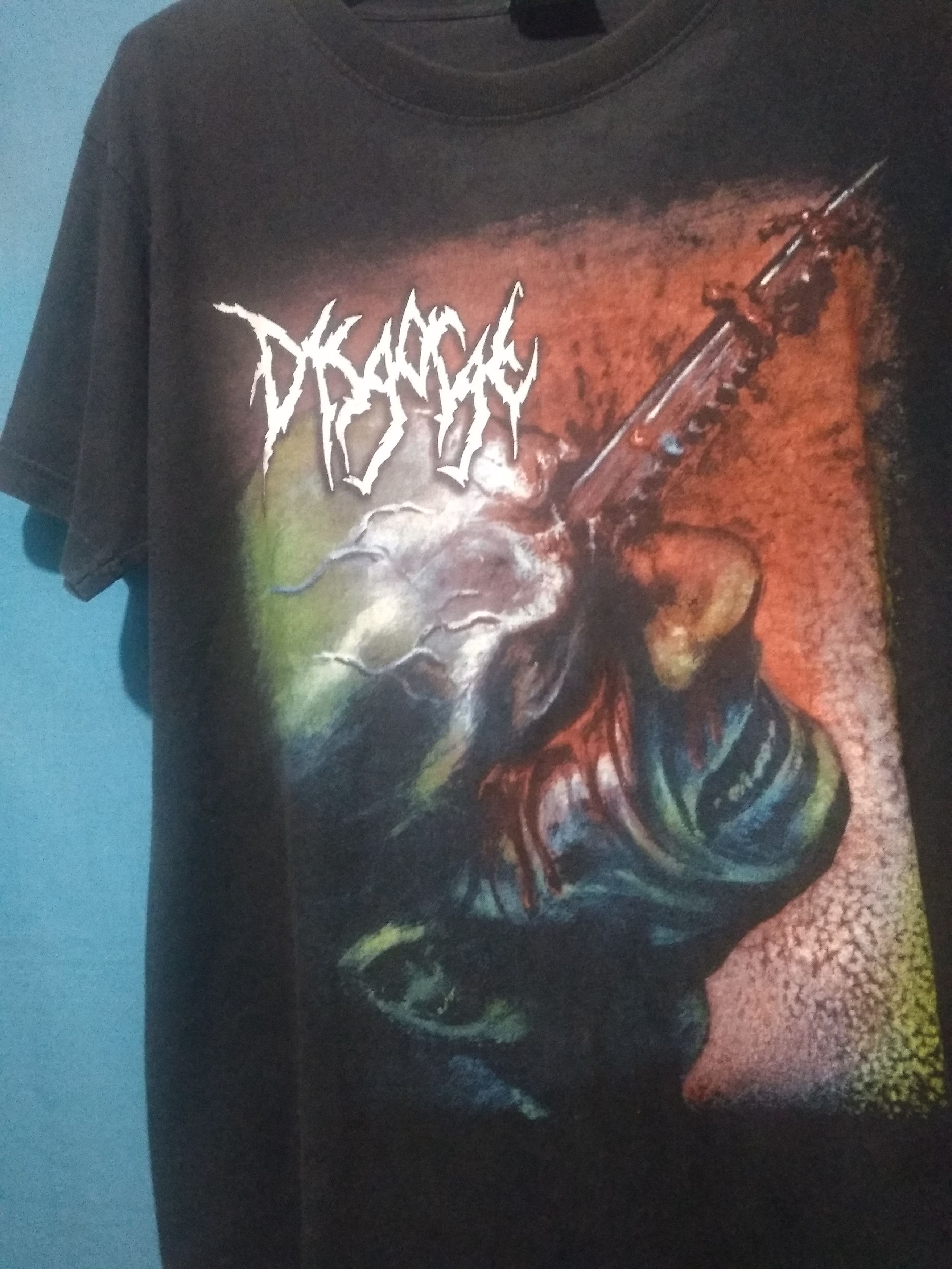 Band Tees × Vintage Vintage DISGORGE Cranial Impalement bootleg t shirt ...