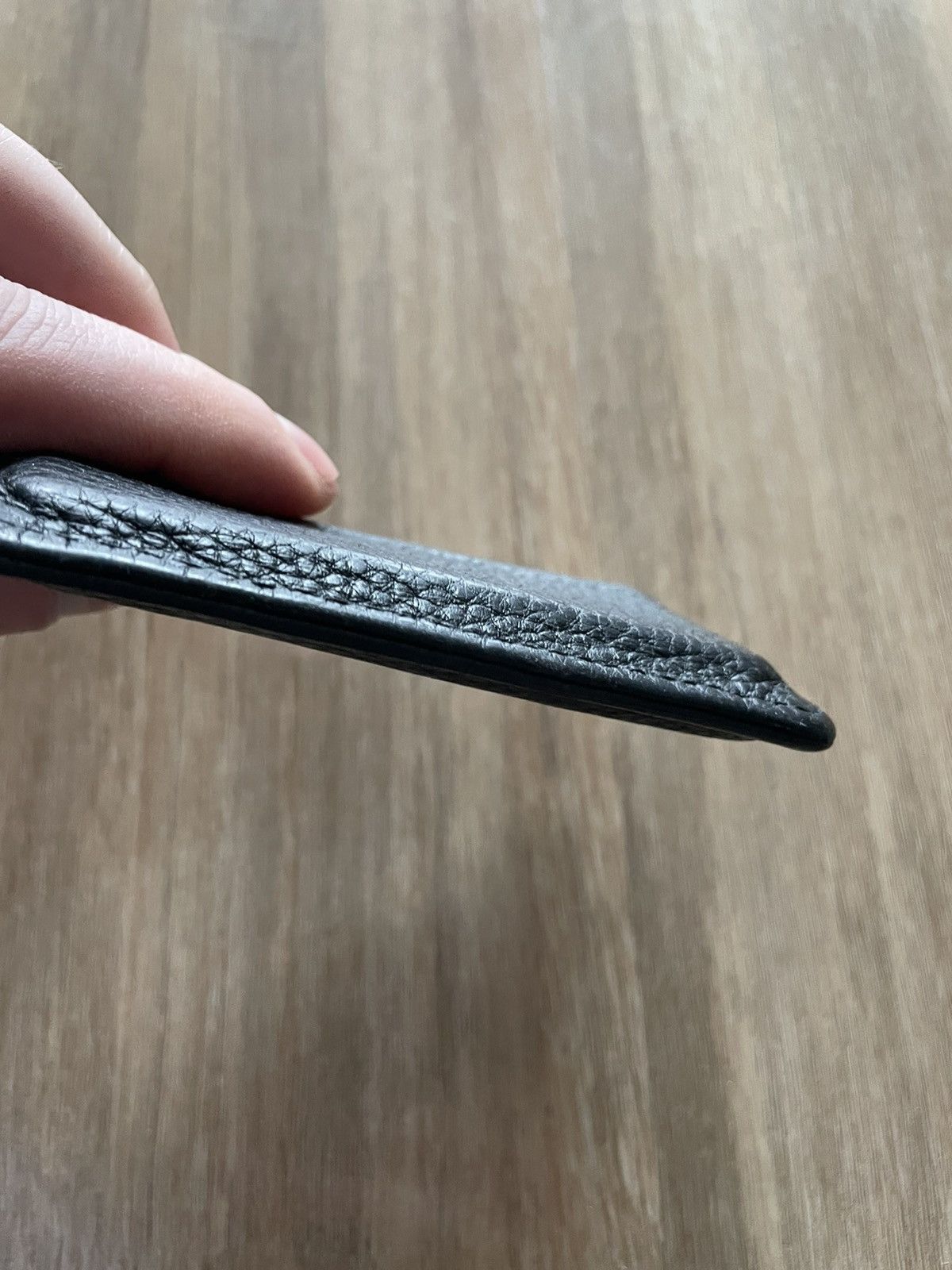 I Love Ugly I Love Ugly Black Pebbled Leather Card Holder Wallet | Grailed