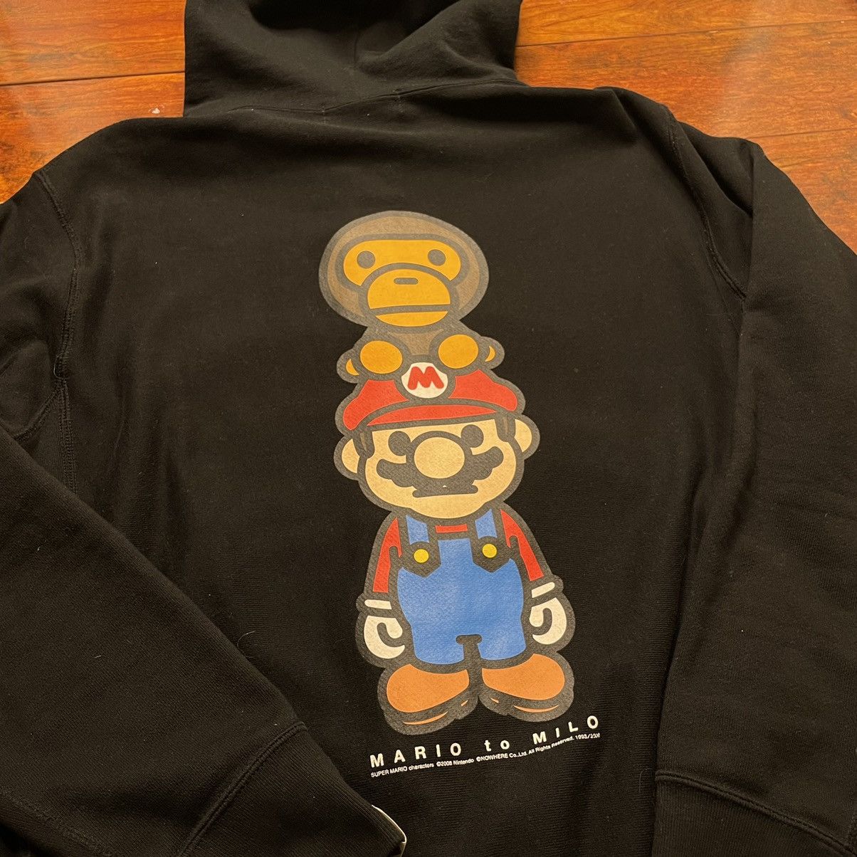 Bape 2008 baby Milo Mario Hoodie | Grailed