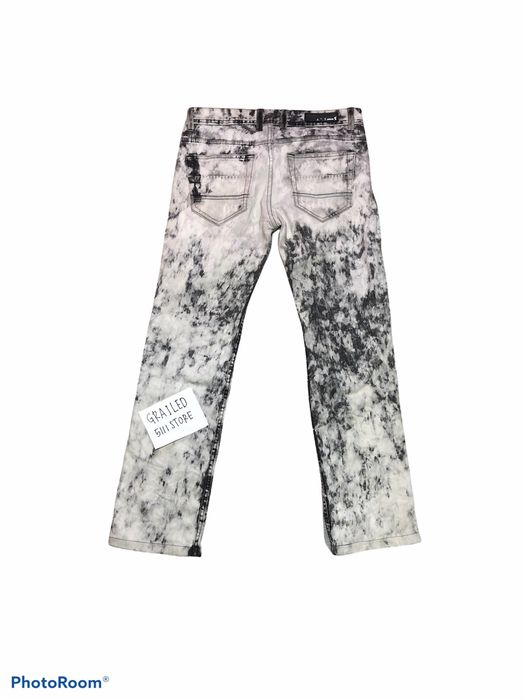 Designer Acid Wash Distressed Denim by A.V.H Costume | Grailed
