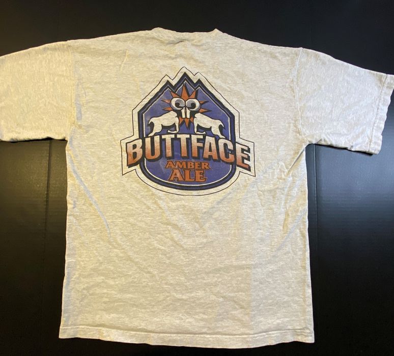Vintage Vtg Big Horn Brewing Company Butt Face Amber Ale T Shirt | Grailed