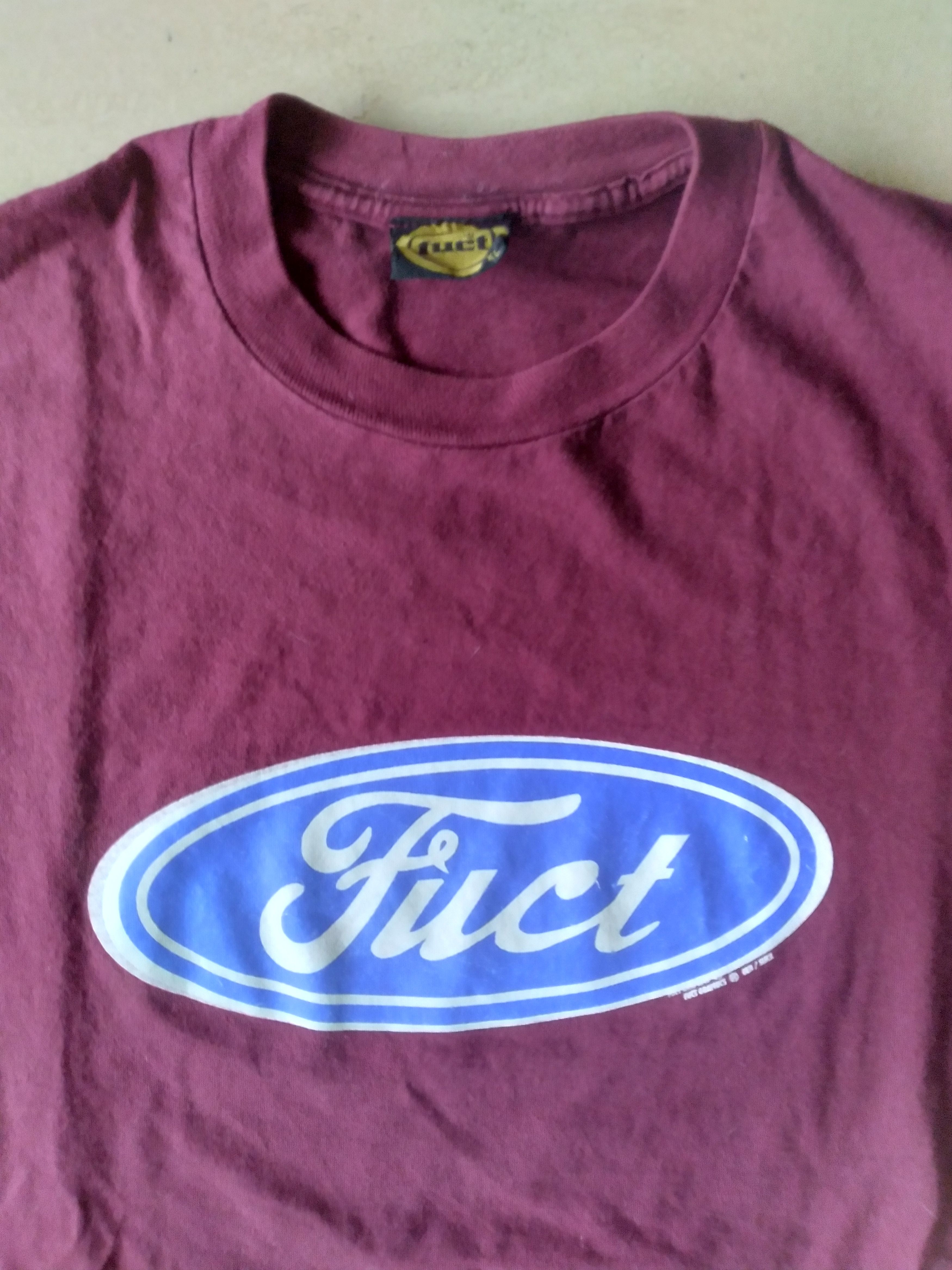 Fuct OG 90s FUCT iconic FORD logo Blk & Gld tag!! DEN SLICK | Grailed