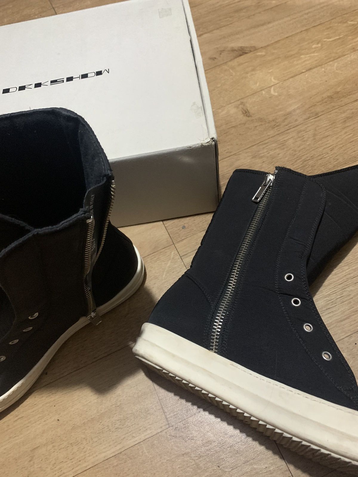 Rick Owens Rick Owens DRKSHDW SS14 Laceless Ramones | Grailed