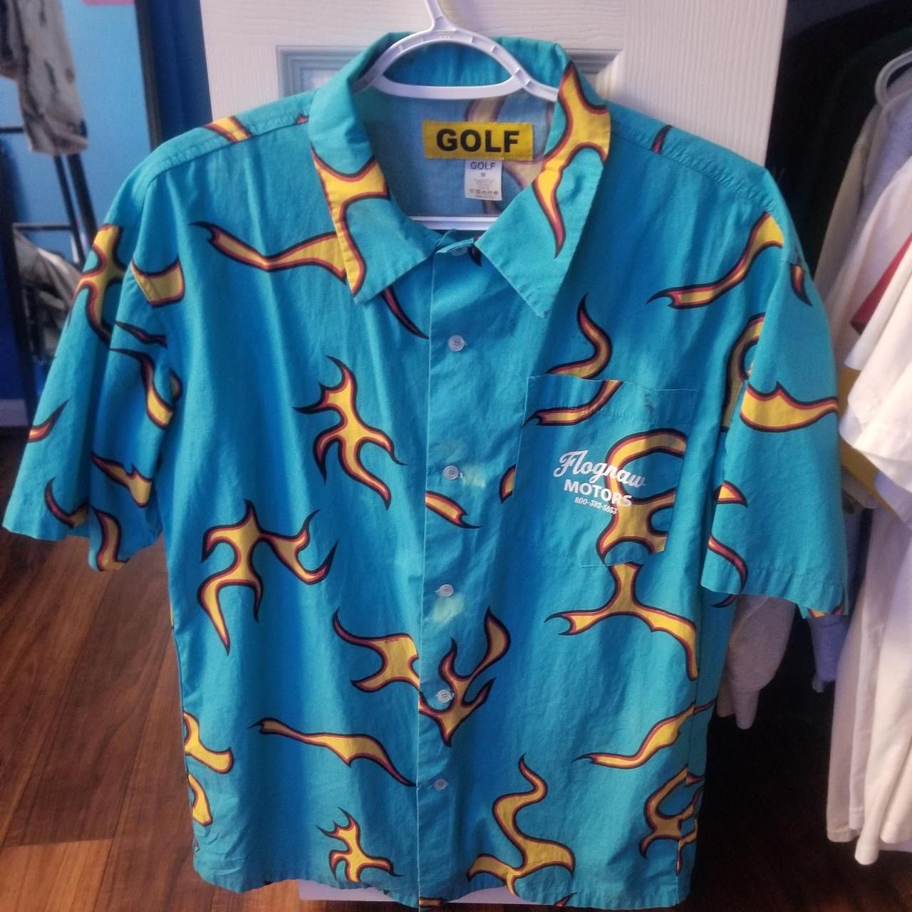 Golf Wang Golf wang flame button up | Grailed