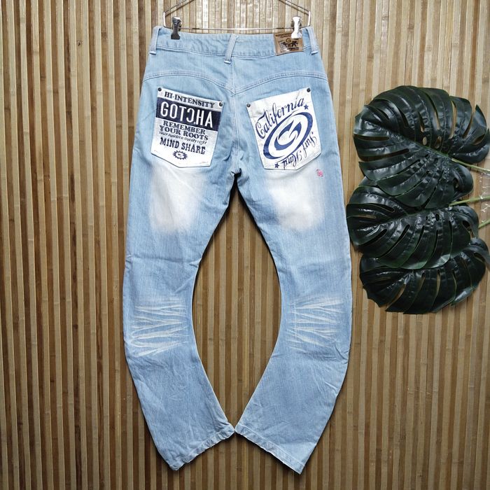 Japanese Brand Gotcha Surf Jeans Banana Cut Embroided Pocket | Grailed