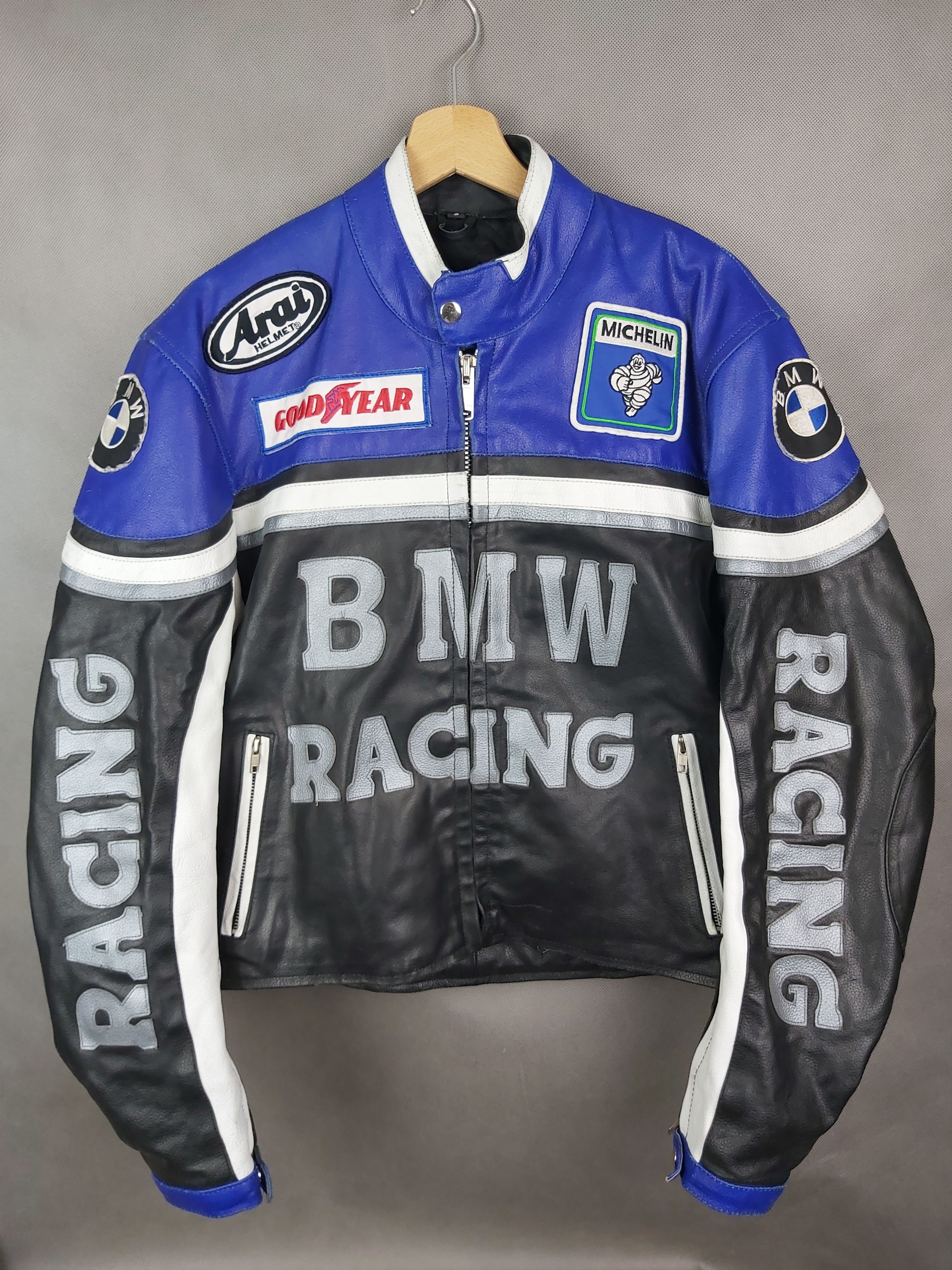 Vintage Bmw racing leather jacket S motorcycle | Grailed