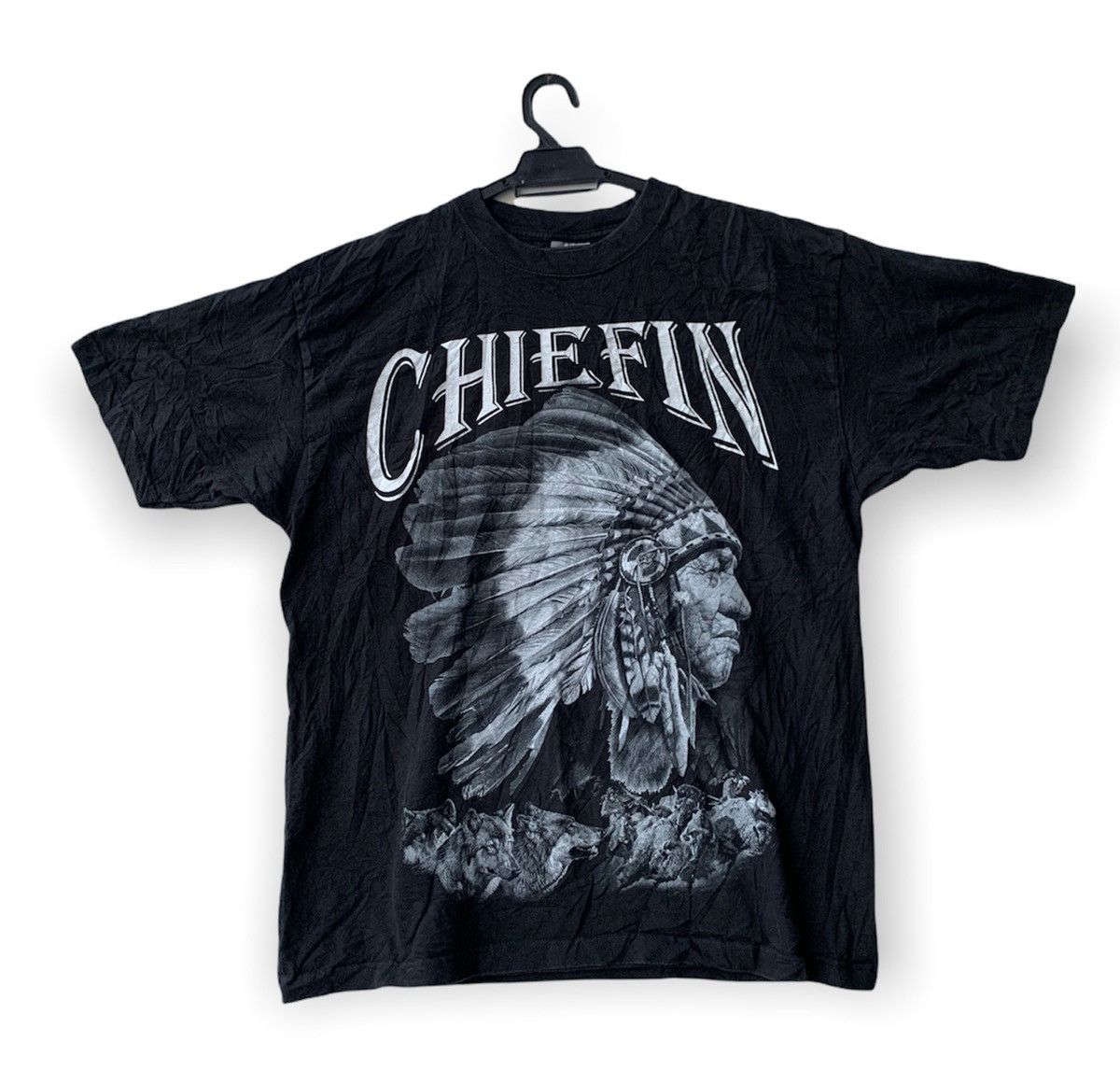 Art × Brand × Streetwear CHIEFIN By SHAKA INDIAN BIG LOGO | Grailed