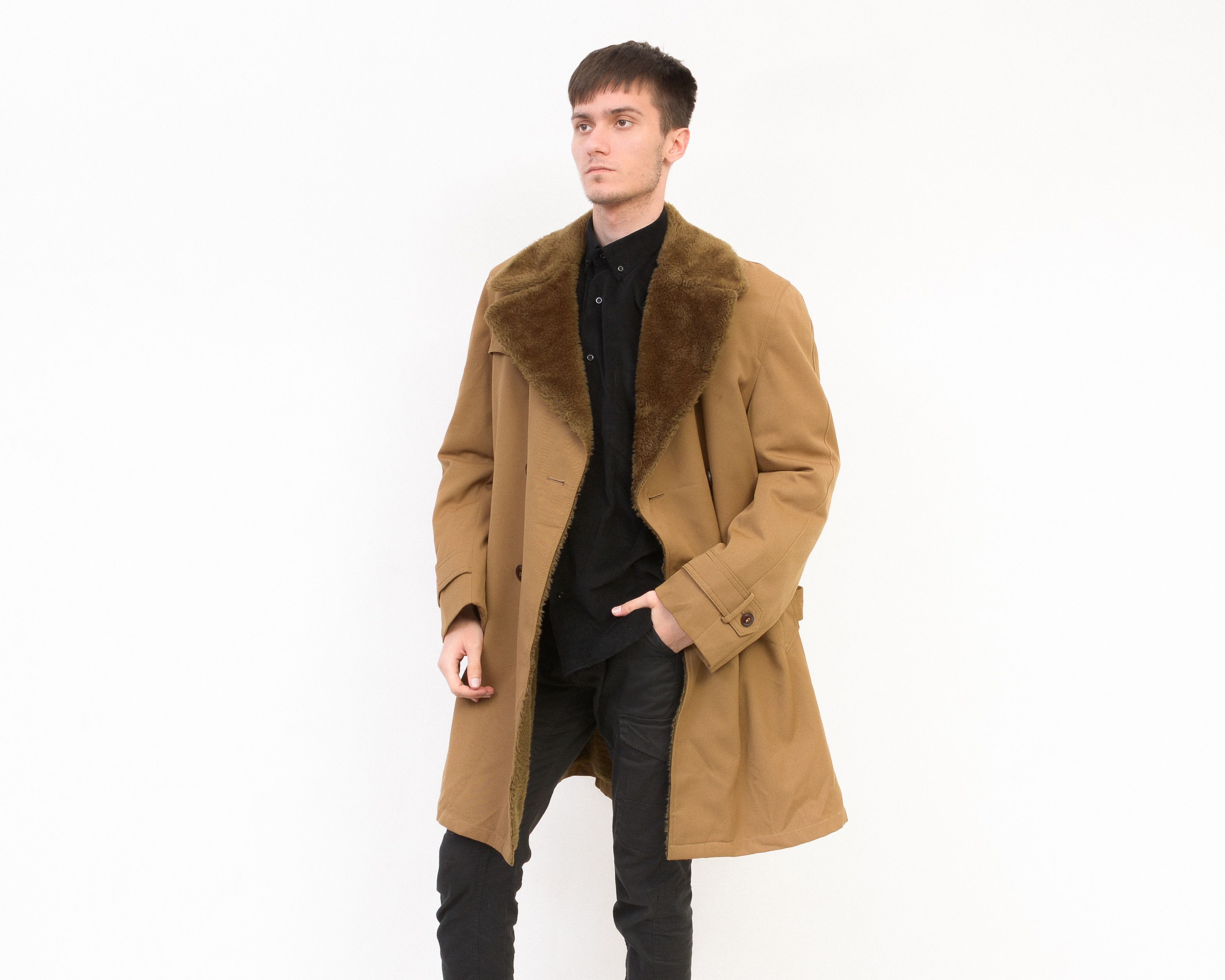 Vintage DRESS BOCAJ of Sweden Jacket Coat Faux Fur Lining Trench | Grailed