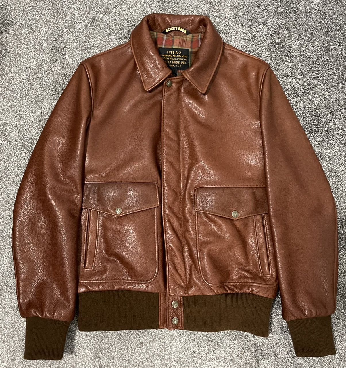 Schott 584 Lightweight A2 Flight Jacket | Grailed