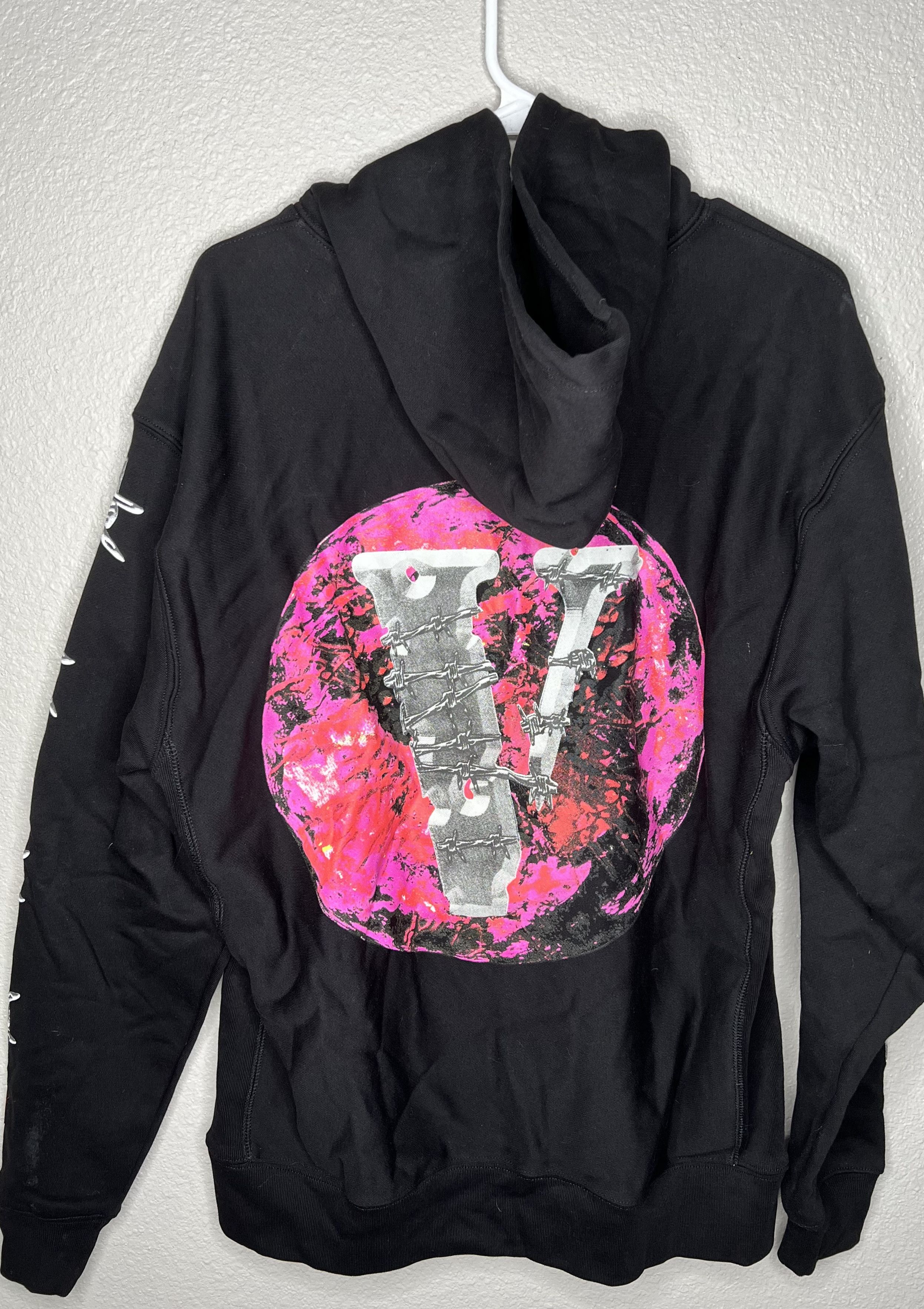 Vlone *NEW* Vlone Juice WRLD Death Race For Love Hoodie Pink L | Grailed
