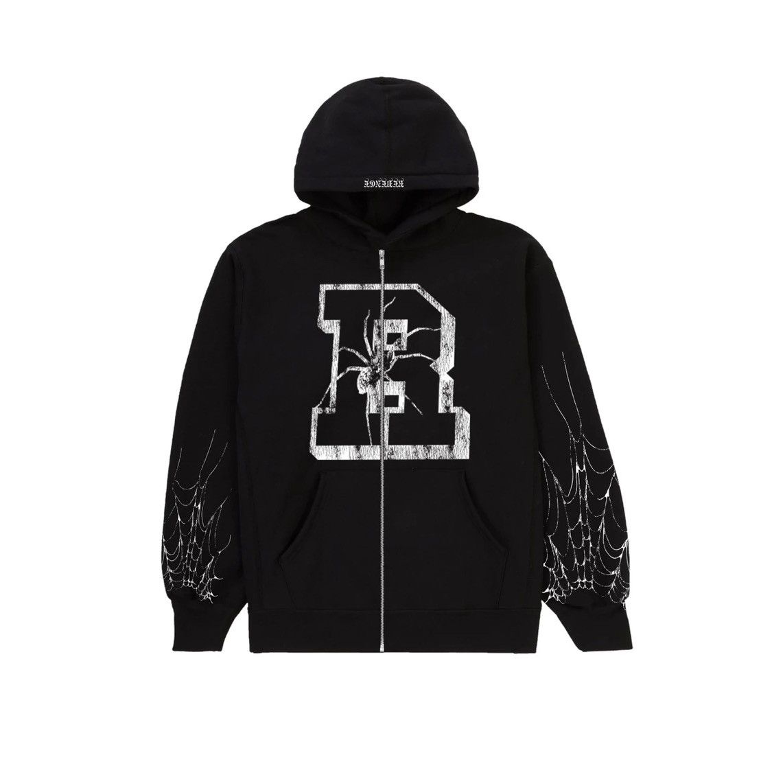 Revenge REVENGE BLACK ZIP UP R-WEB (1/100 SUPER RARE) | Grailed