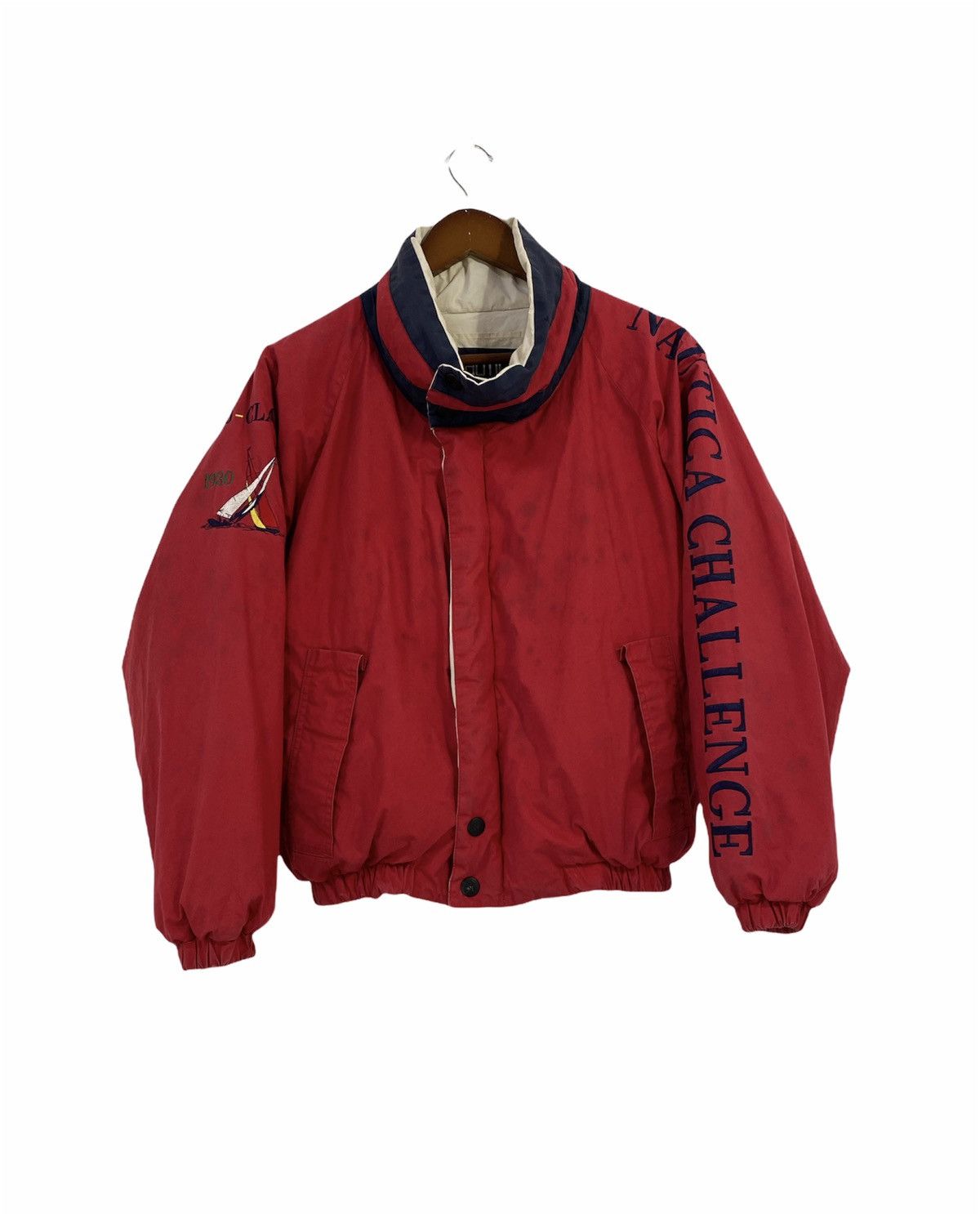 Nautica × Vintage Vintage 90’s Nautica Challenge Puffer Jacket Design ...