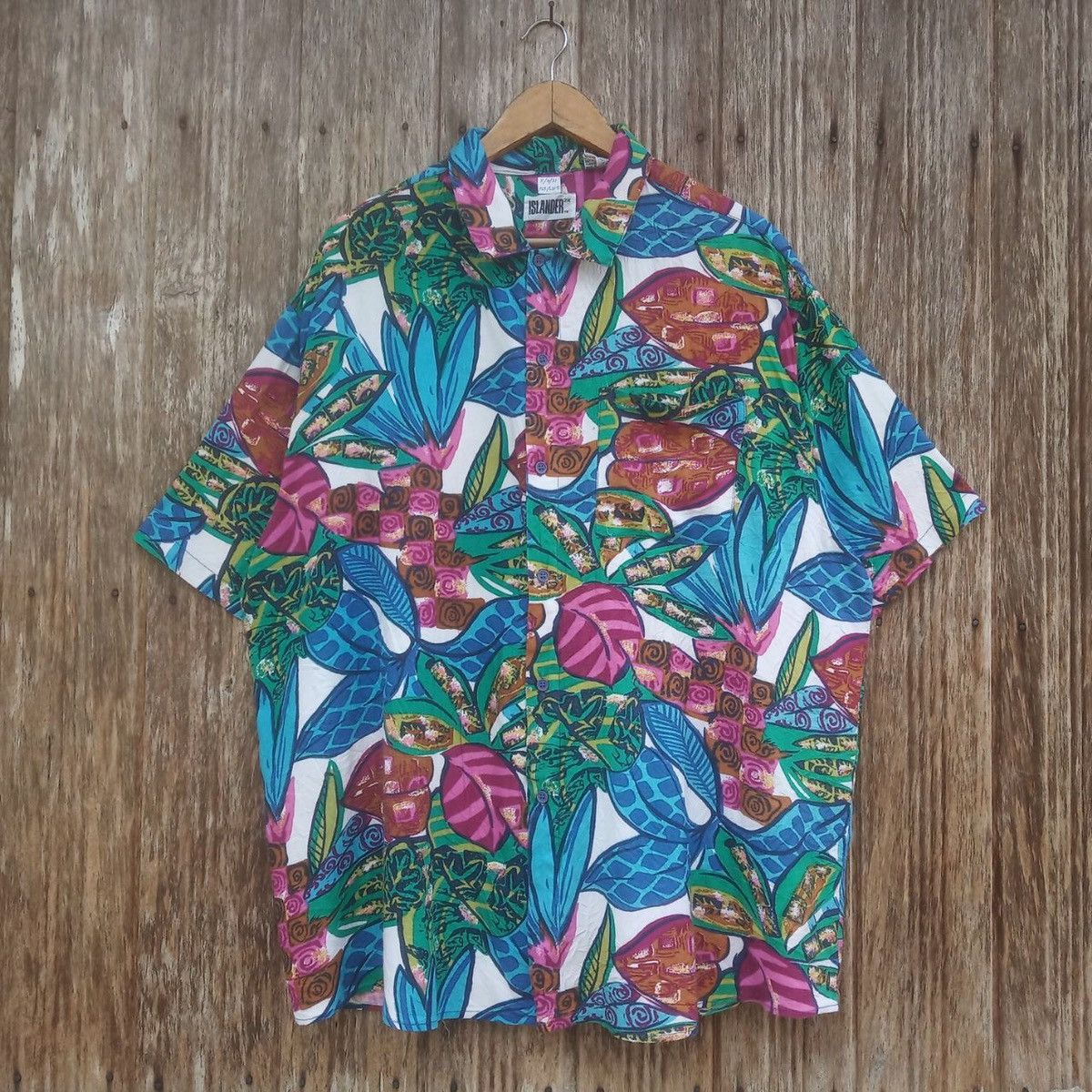Avant Garde × Hawaiian Shirt × Vintage ISLANDER Overprinted Colourful ...