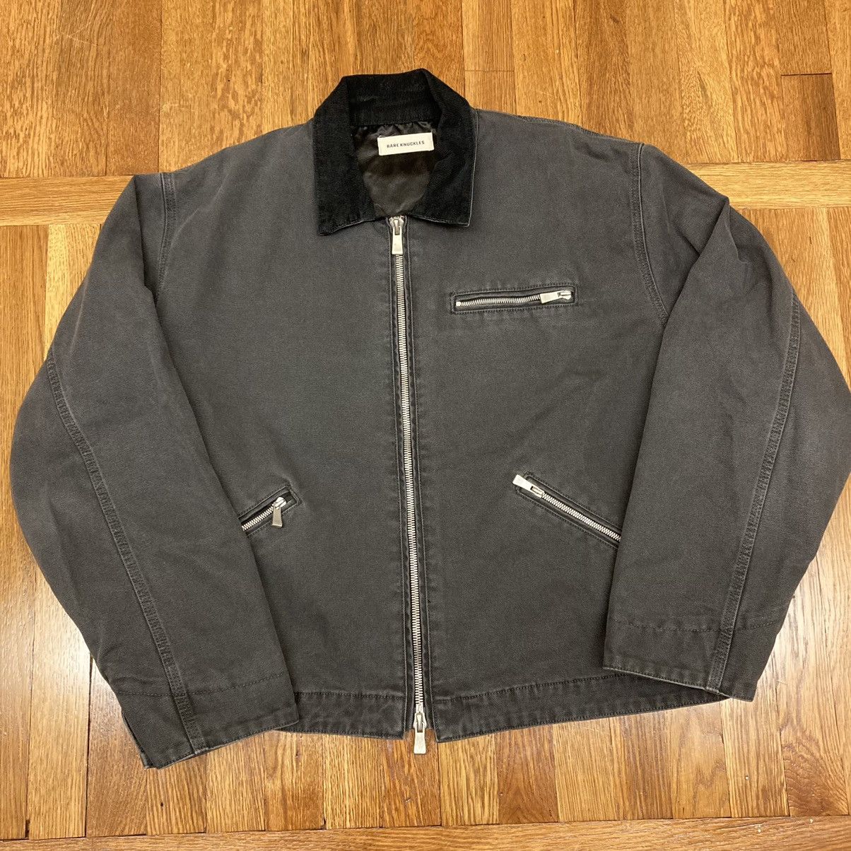 Bare Knuckles Bare Knuckles Canvas Work Jacket and Shirt - Washed Black ...