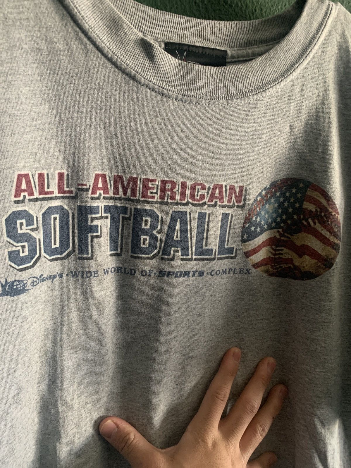 Disney × MLB × Vintage Vintage Disney All-american softball tee | Grailed