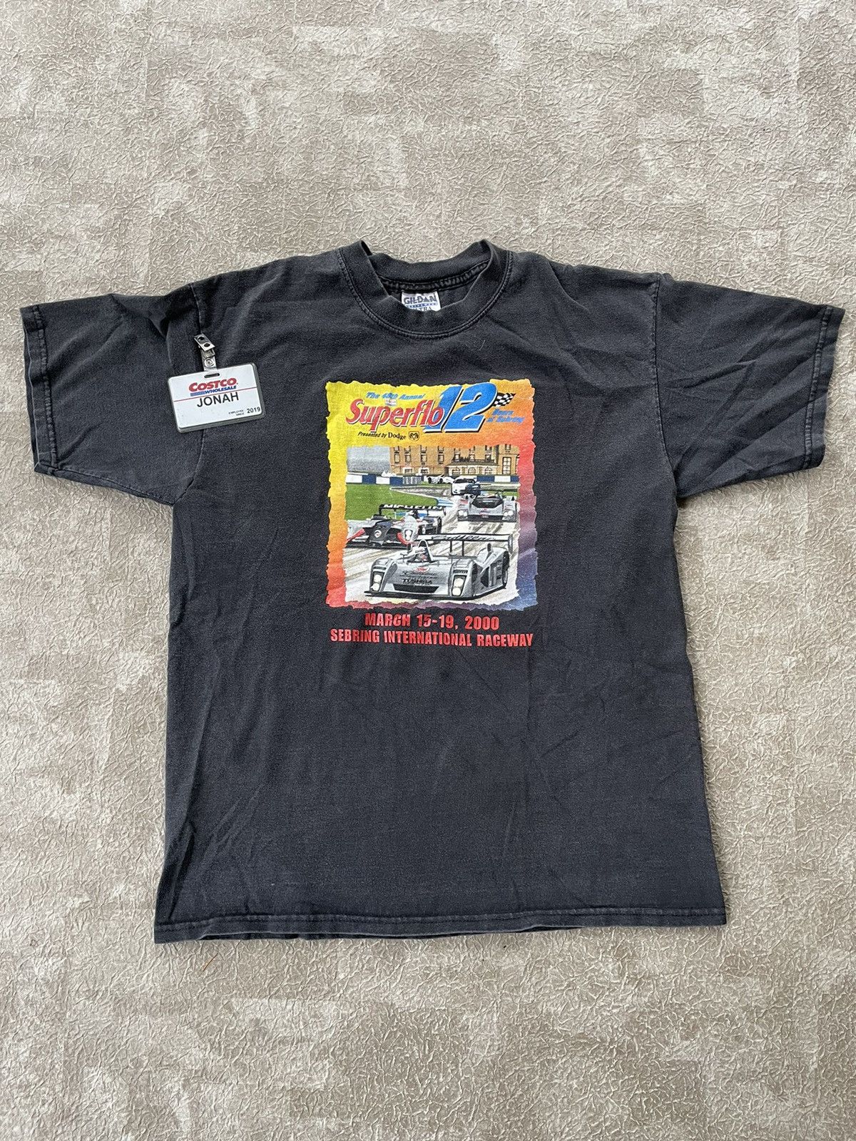 Racing × Vintage Vintage 2000 Superflo Dodge Racing Car Tee | Grailed