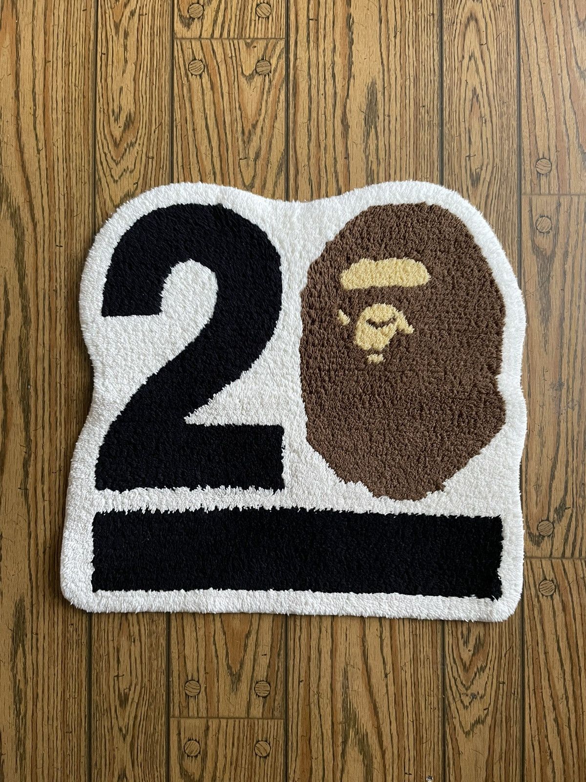 Bape Bape 20th Anniversary Logo Rug | Grailed