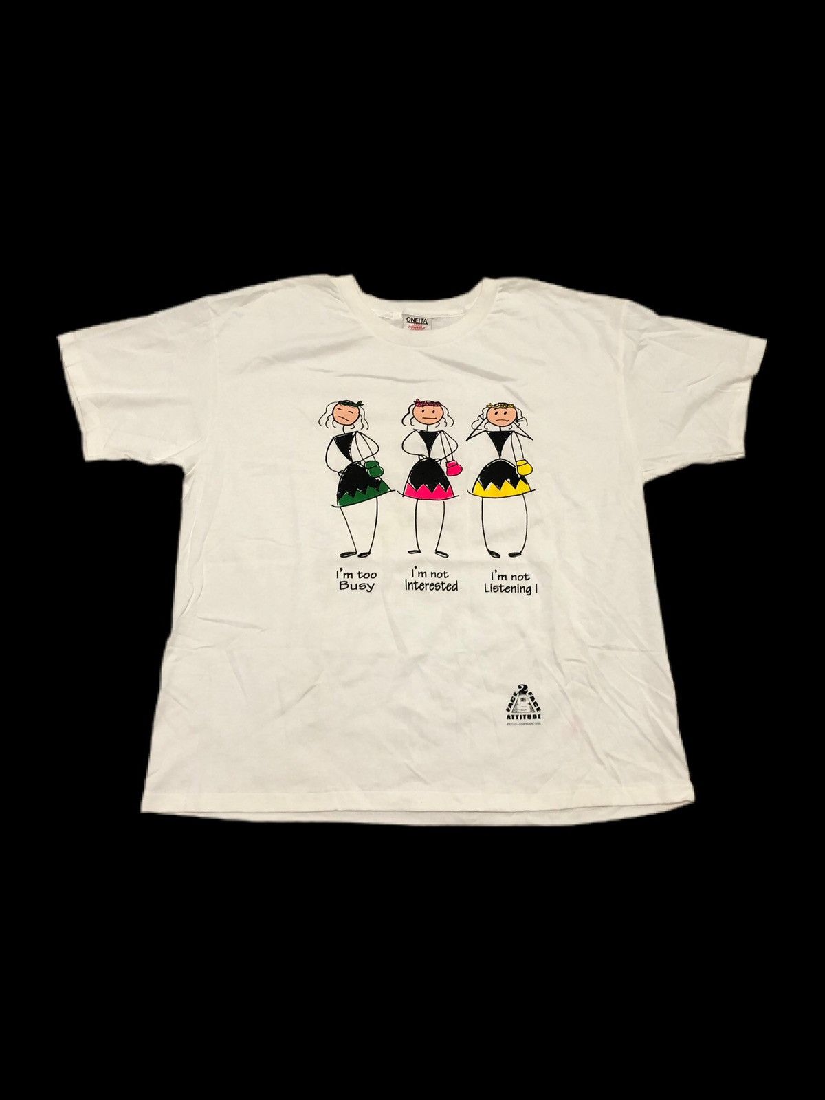 Vintage Vintage 90s 3 Types of Women Stick Figure Tee | Grailed
