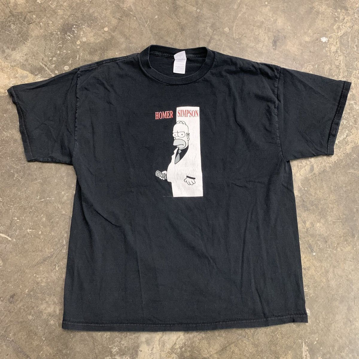 The Simpsons Homer Simpson Scarface Tee XLarge Vintage | Grailed