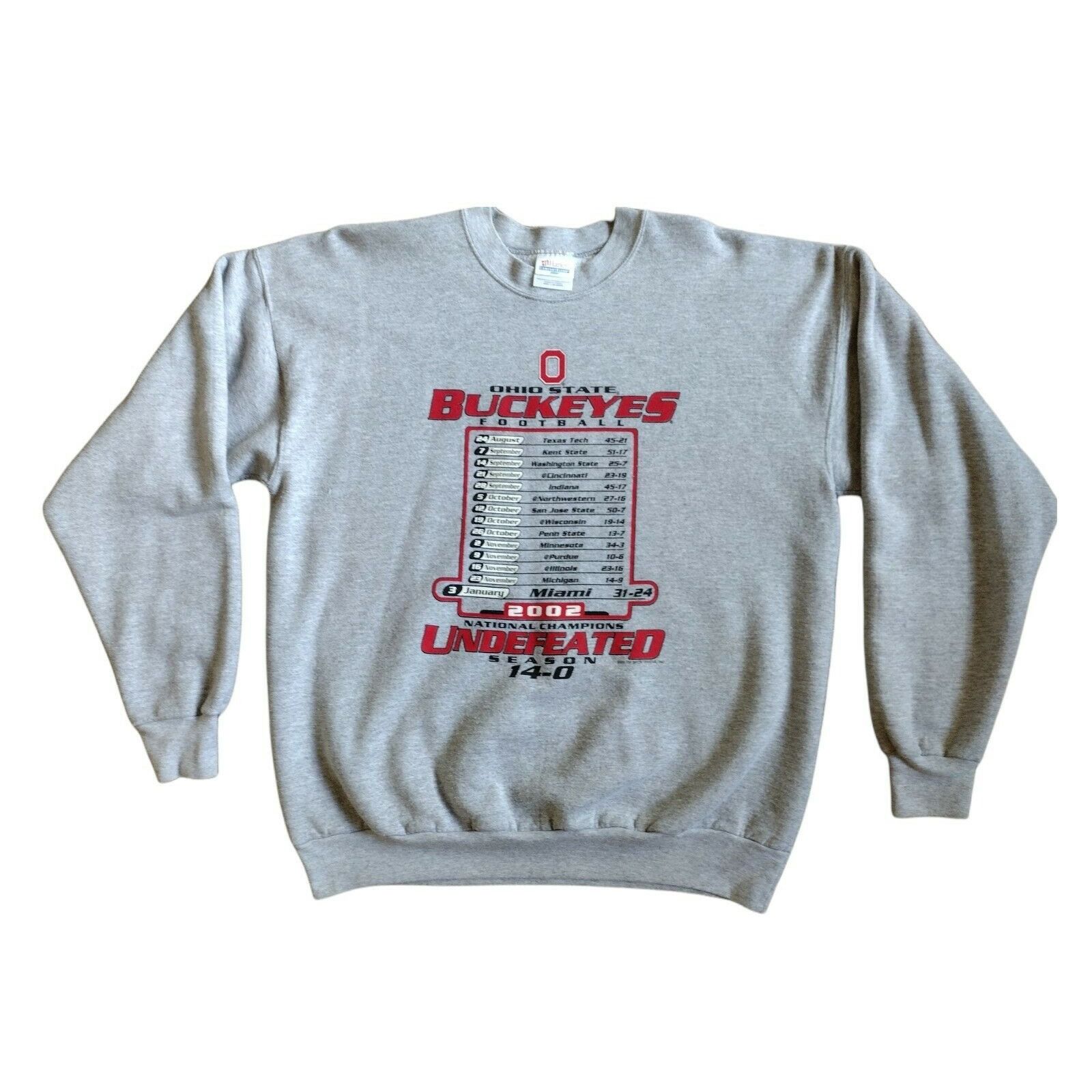 NFL Vtg 2002 Ohio State Buckeyes Sweatshirt Grey | Grailed