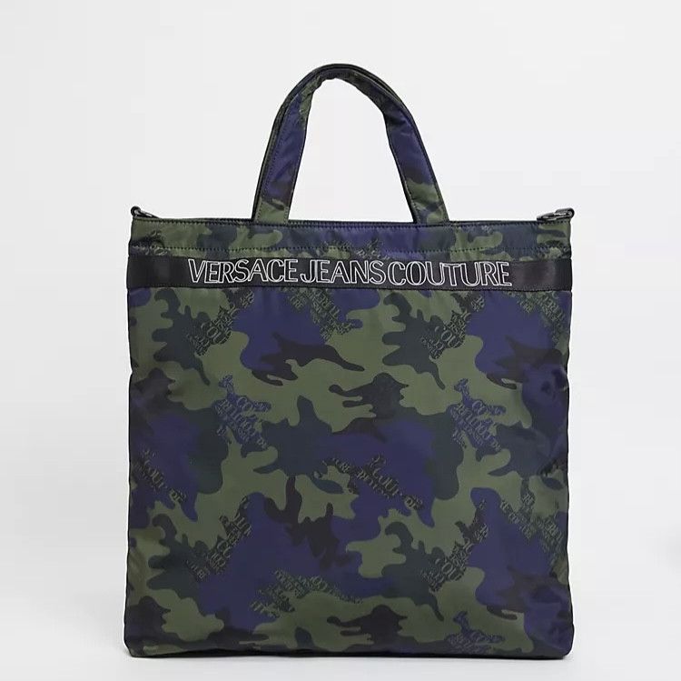 Versace Camouflage tote bag shopper jeans couture new ds | Grailed