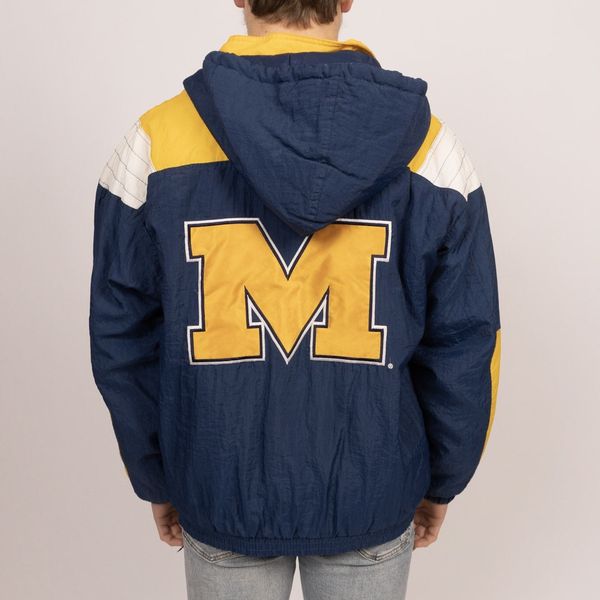 Vintage Vintage 90s STARTER Michigan Wolverines parka jacket | Grailed