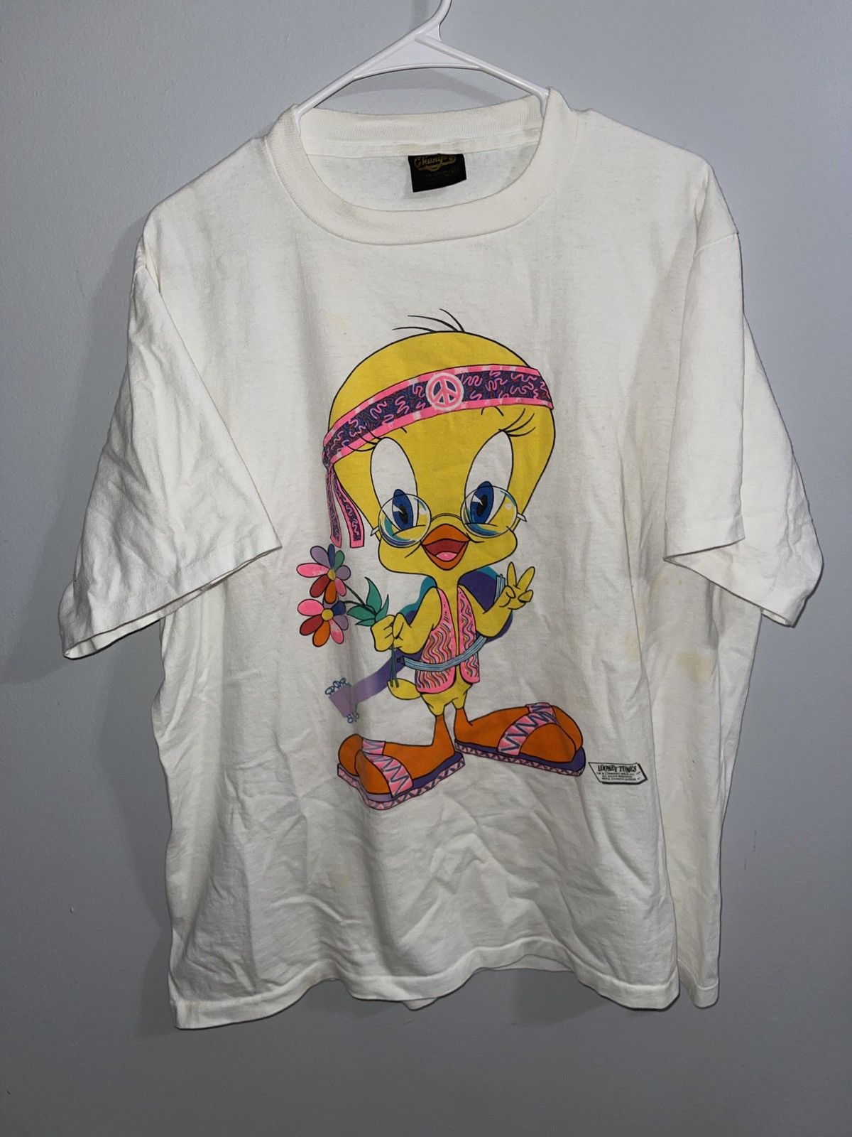 Vintage 90s Tweety Bird Hippie T Shirt | Grailed