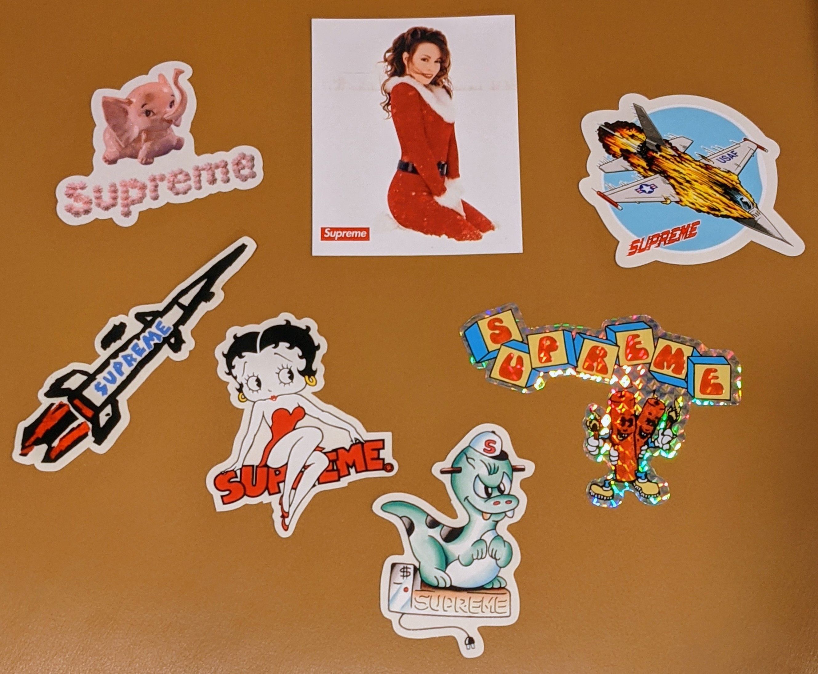 Supreme Assorted Supreme Stickers (8 Sticker Lot) | Grailed