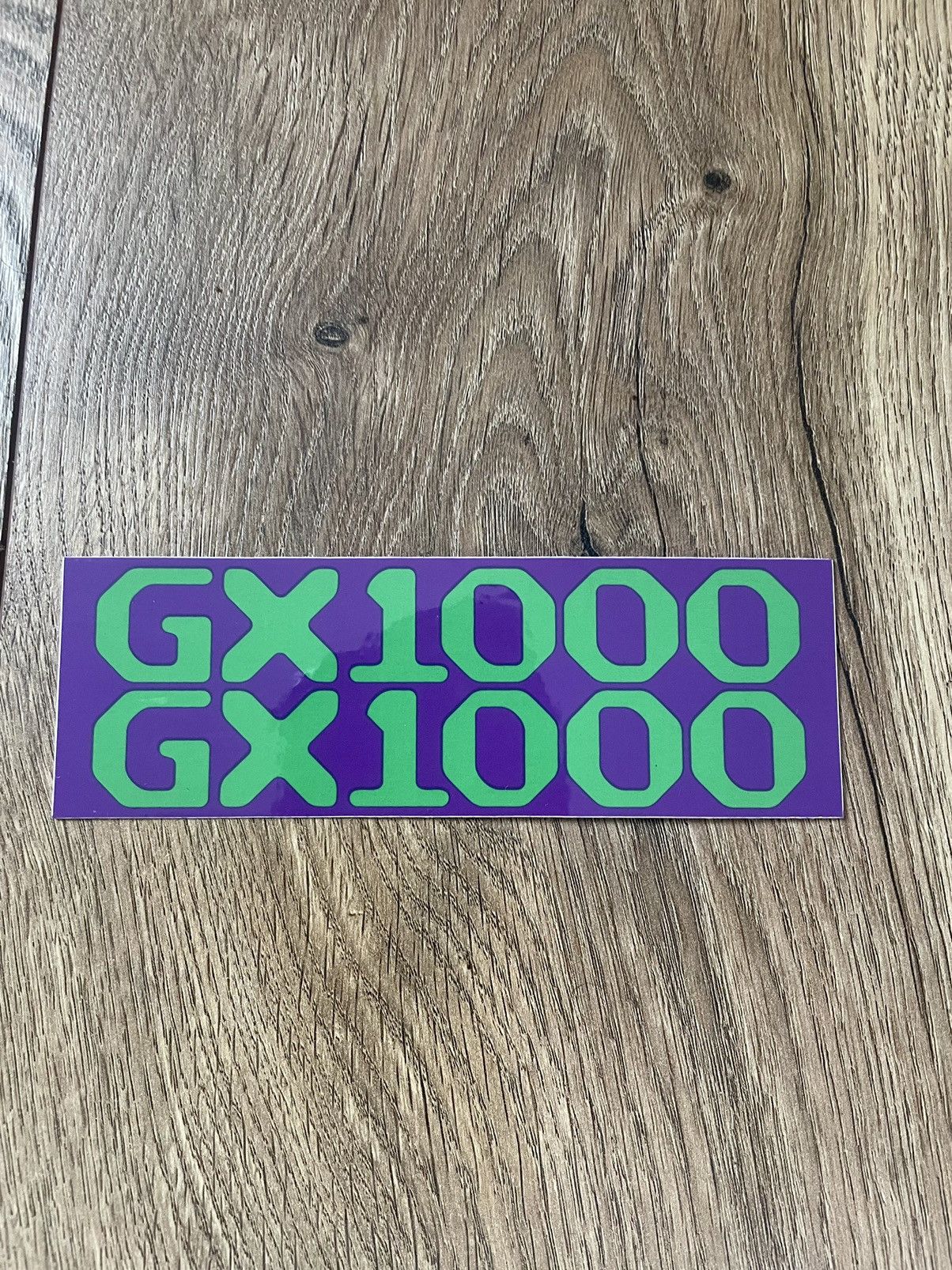 Comics GX1000 Bar Text Logo 2021 Sticker Purple/Green | Grailed