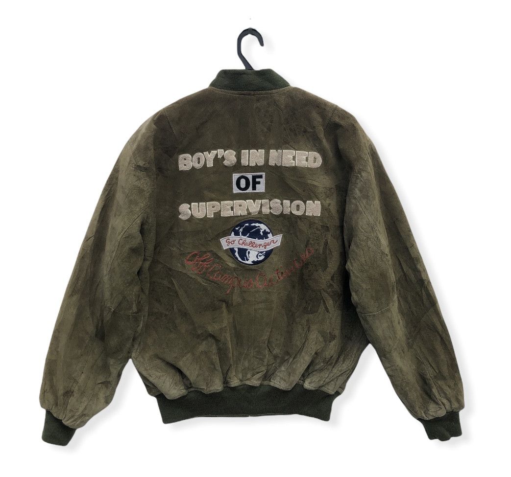 Japanese Brand × Leather Jacket × Vintage VINTAGE PIG SKIN SUEDE ...