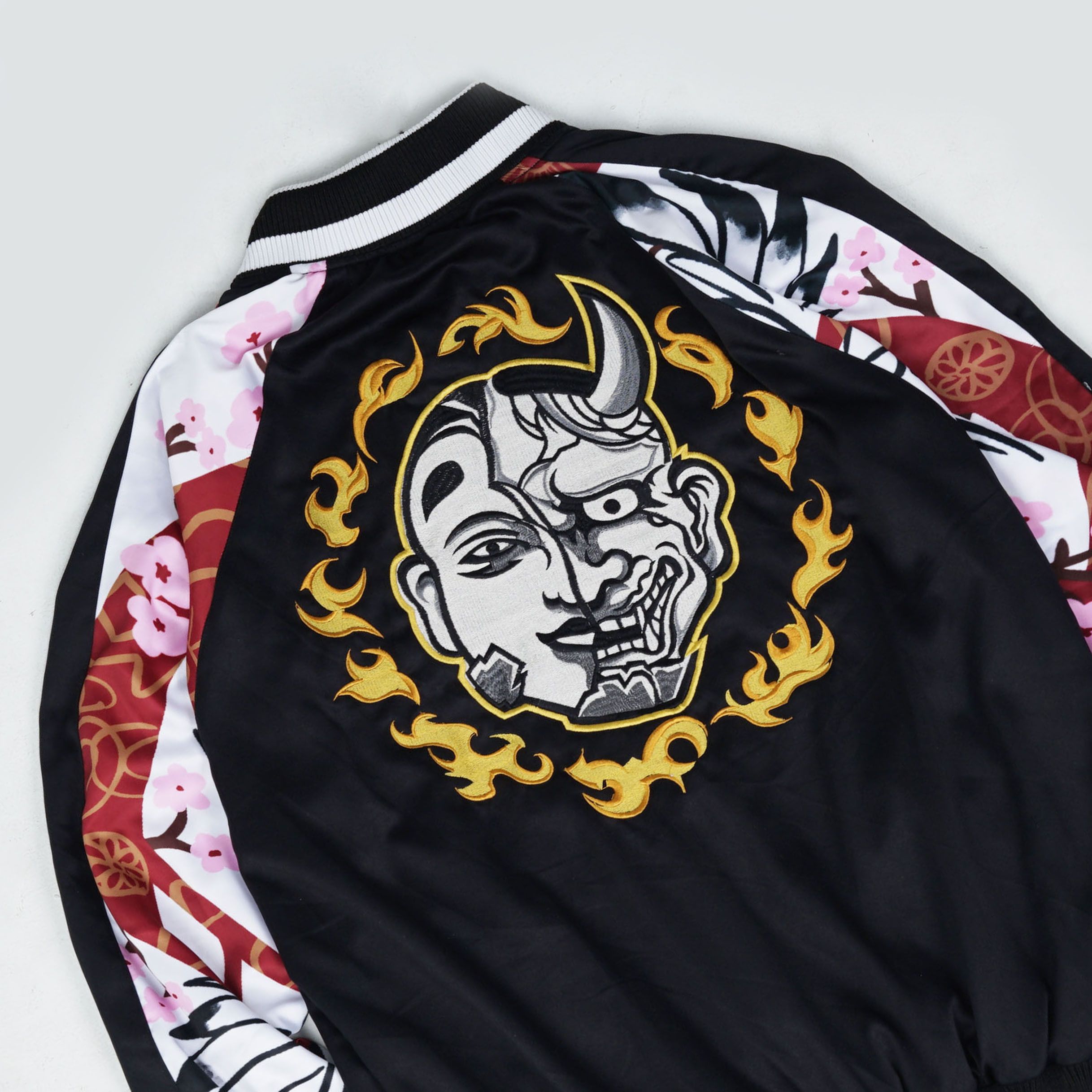 Streetwear jacket sukajan anime smiley anime EMBROIDERY fanmade | Grailed