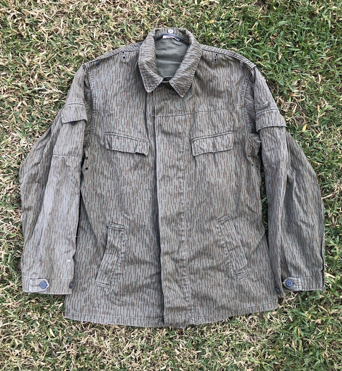 Vintage East German DDR Military Strichtarn Camo Jacket | Grailed