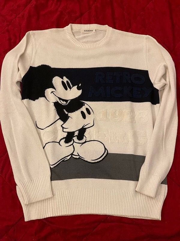 Iceberg × Vintage Vintage 90s OG ICEBERG Mickey Mouse Sweater L | Grailed