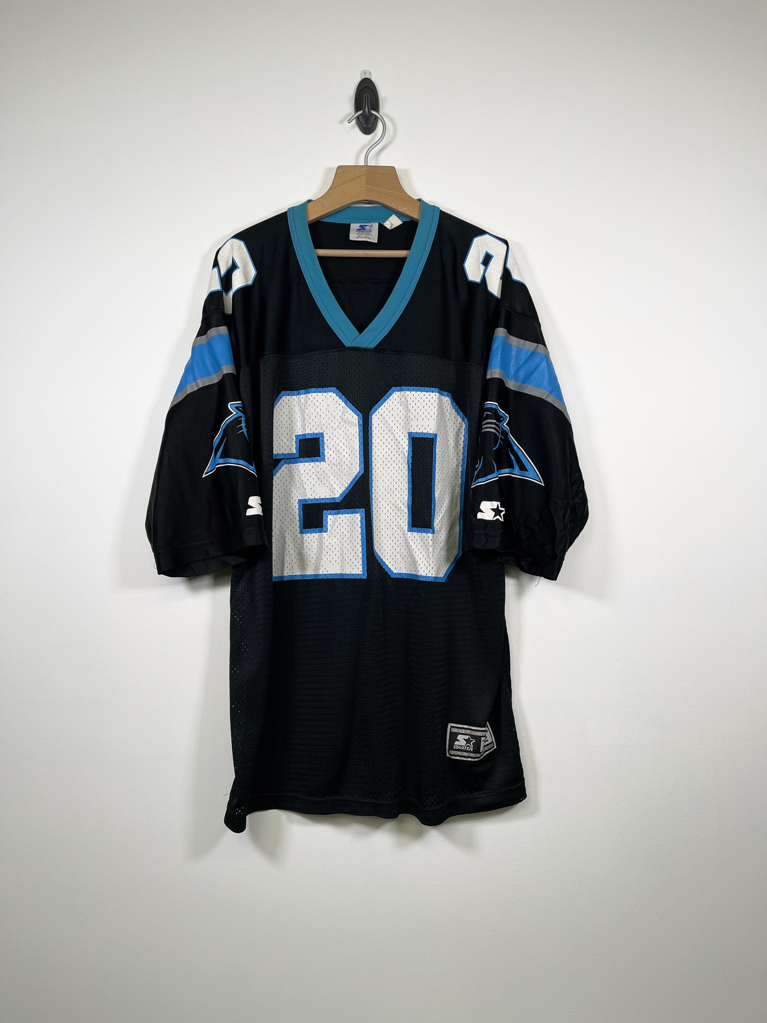 Streetwear Vintage 90s Carolina Panthers #20 Starter Jersey | Grailed