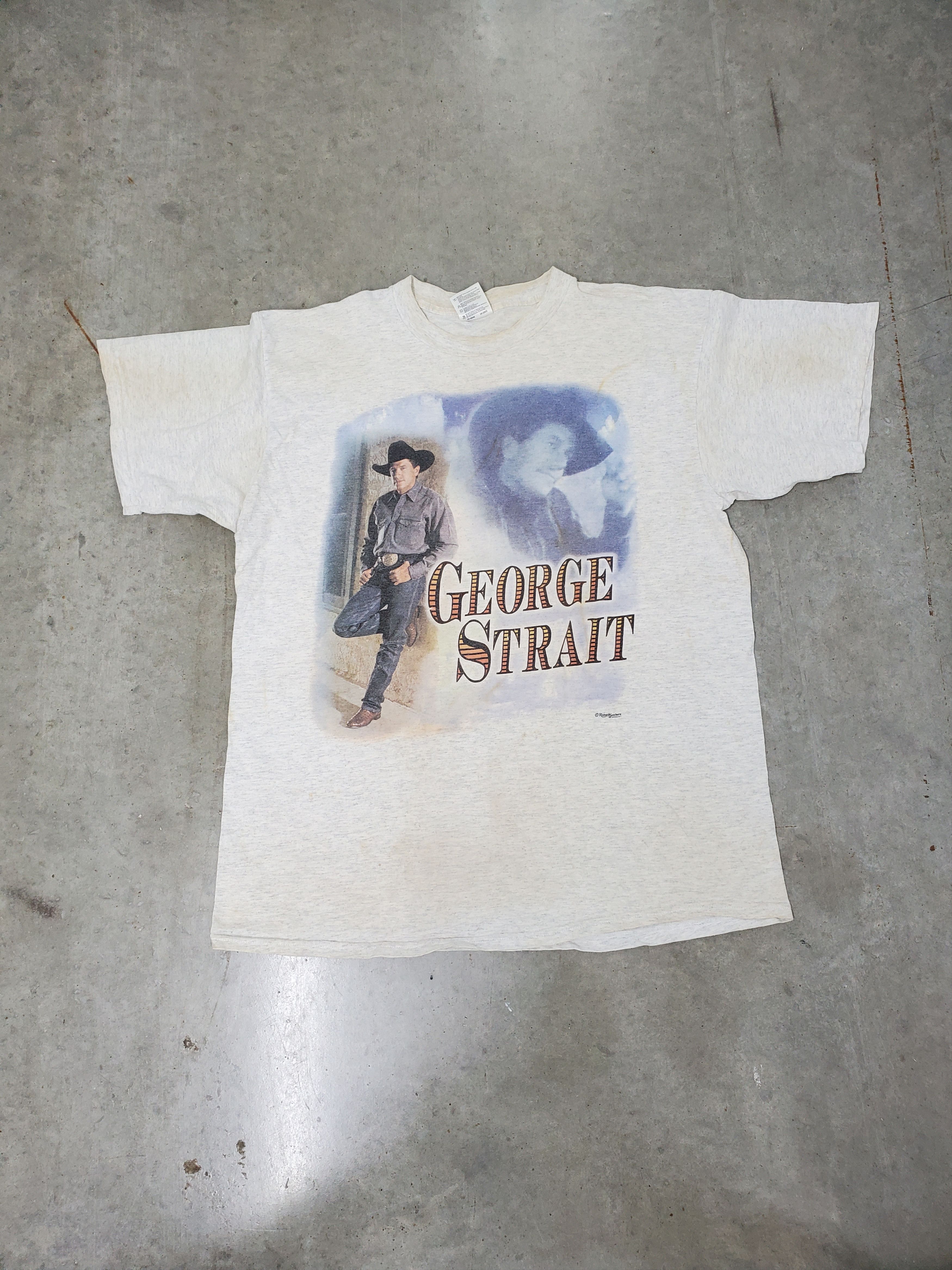Band Tees × Vintage 90s George Strait Tour T-Shirt | Grailed