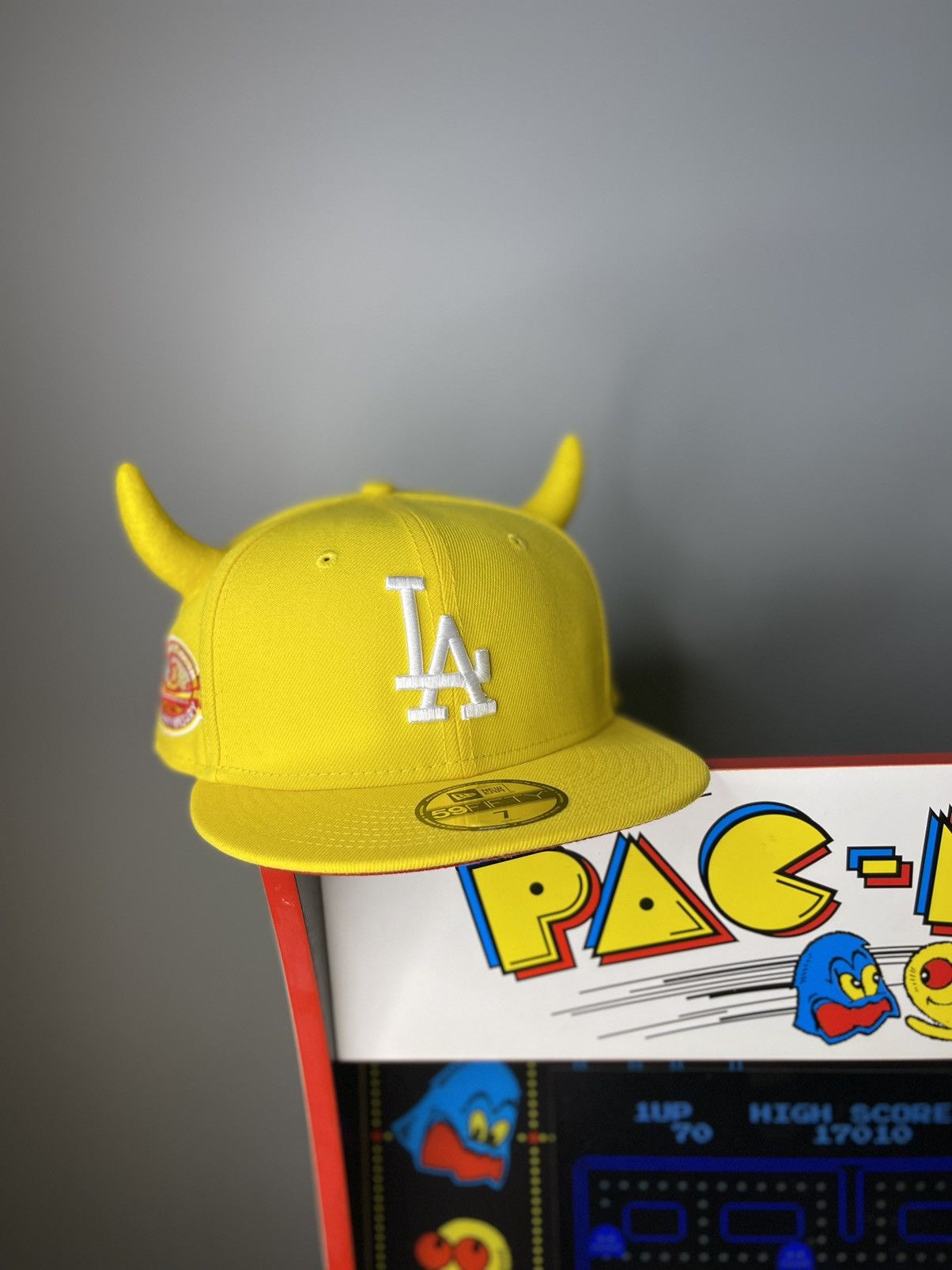 New Era Yellow LA Devil Horns 7 | Grailed