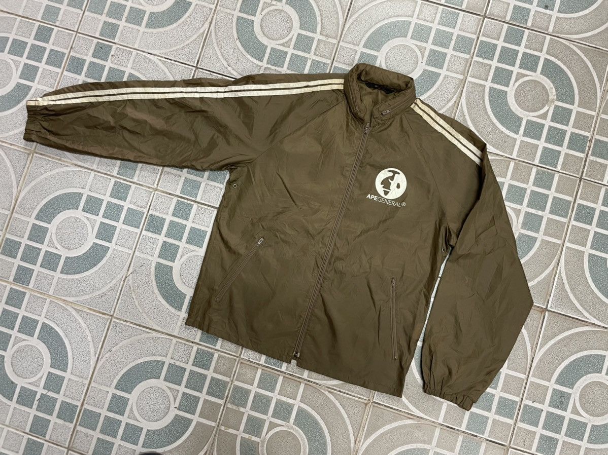 Bape Vintage 90’s Bape “APE GENERAL” Windbreaker Nylon Jacket | Grailed