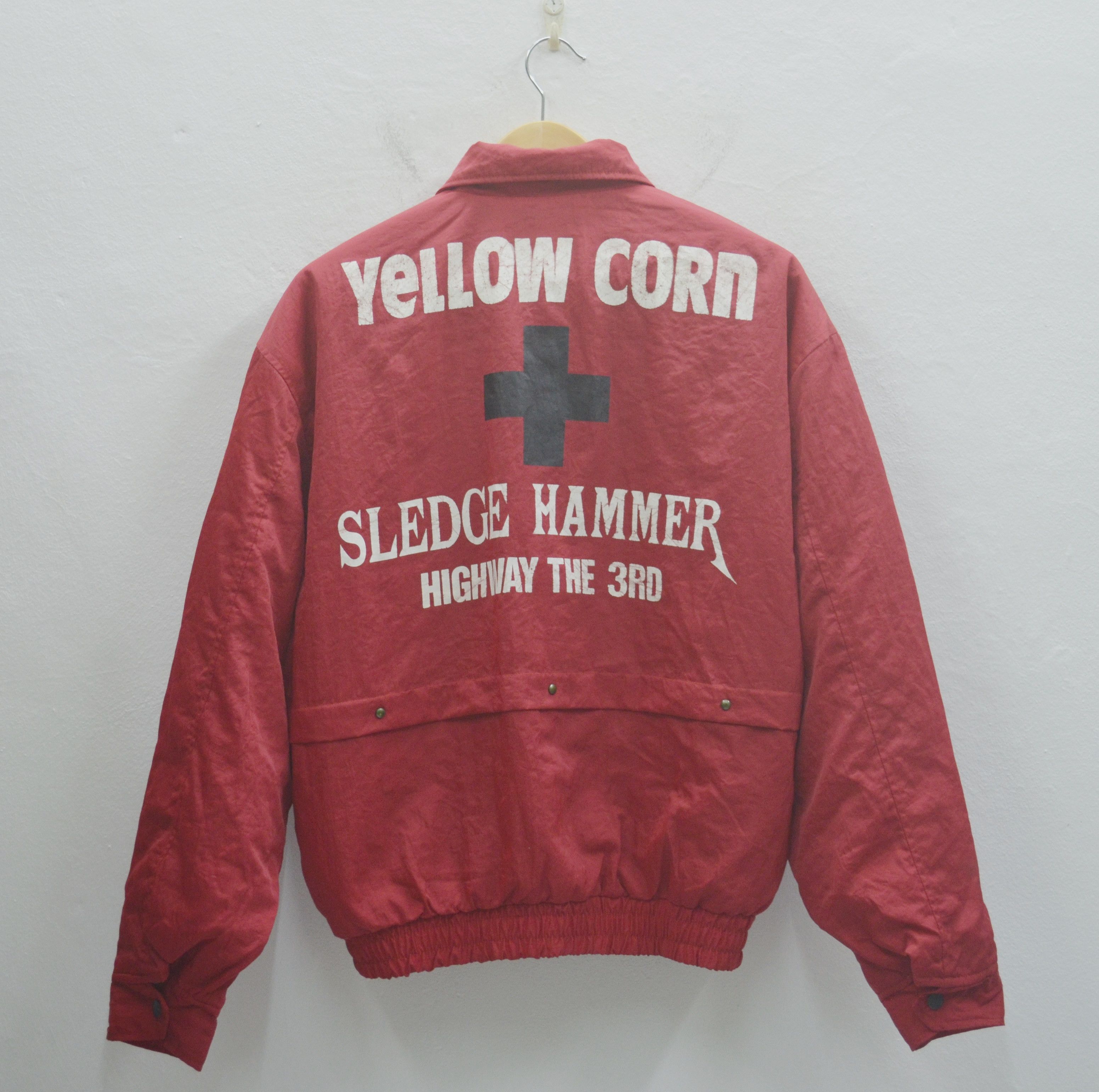Racing × Yellow Corn Vintage Yellow Corn Racing Sledge Hammer Bomber ...