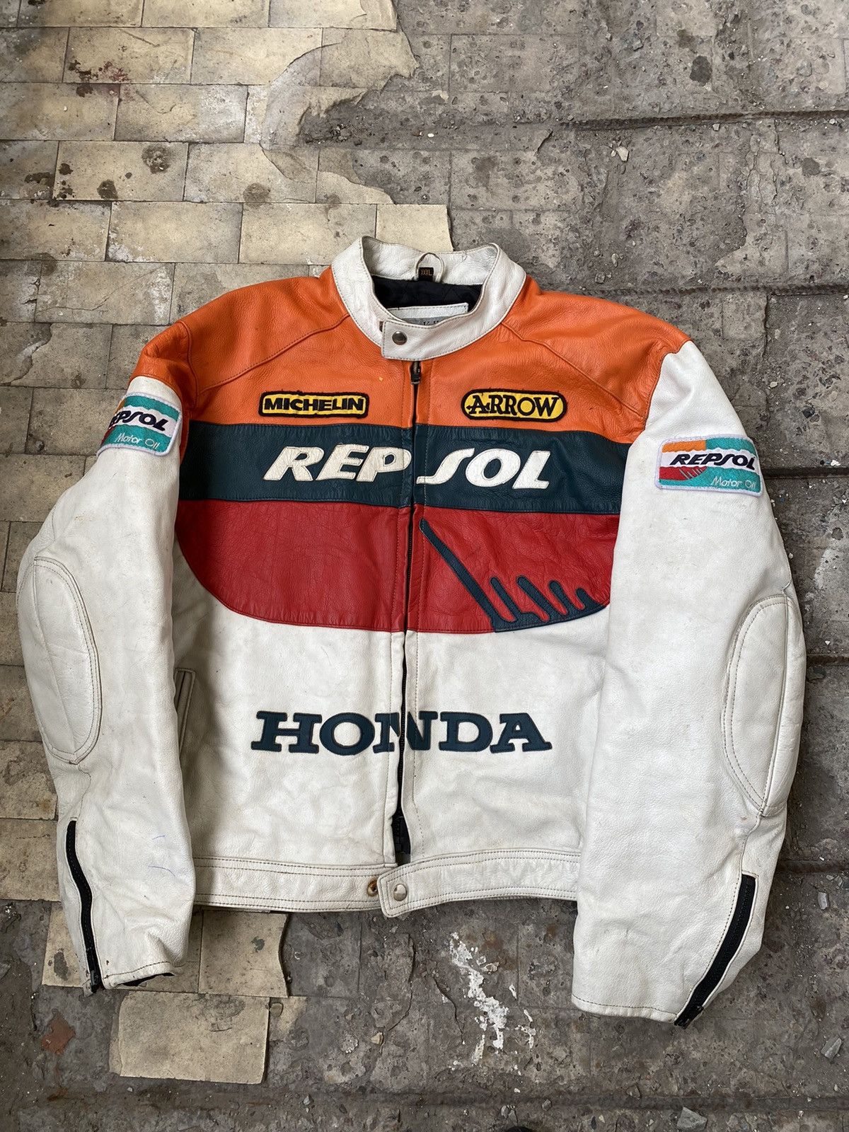 Honda × Leather Jacket × Vintage Vintage Honda Racing Leather Jacket | Grailed
