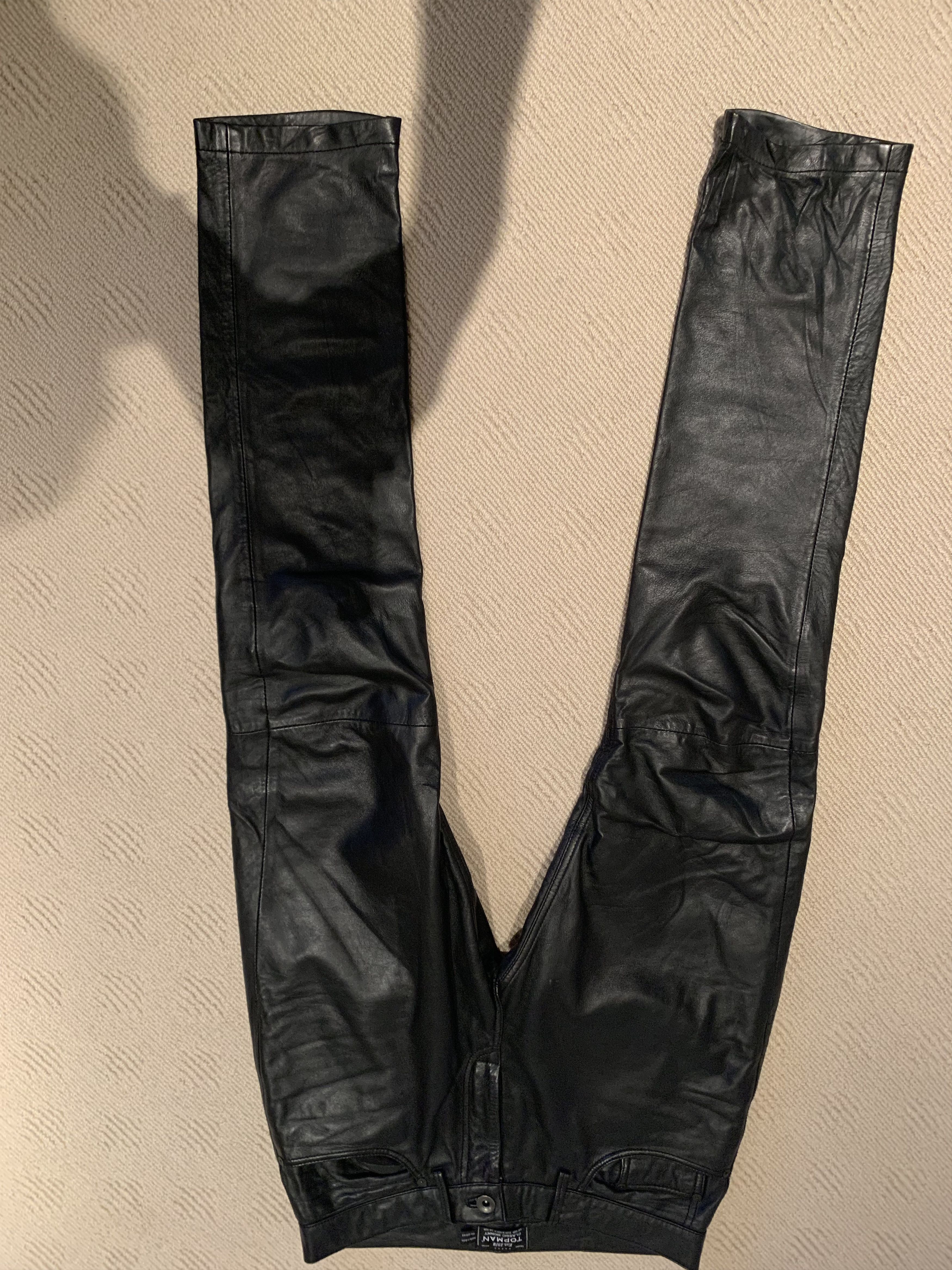 Topman Topman Leather Pants | Grailed